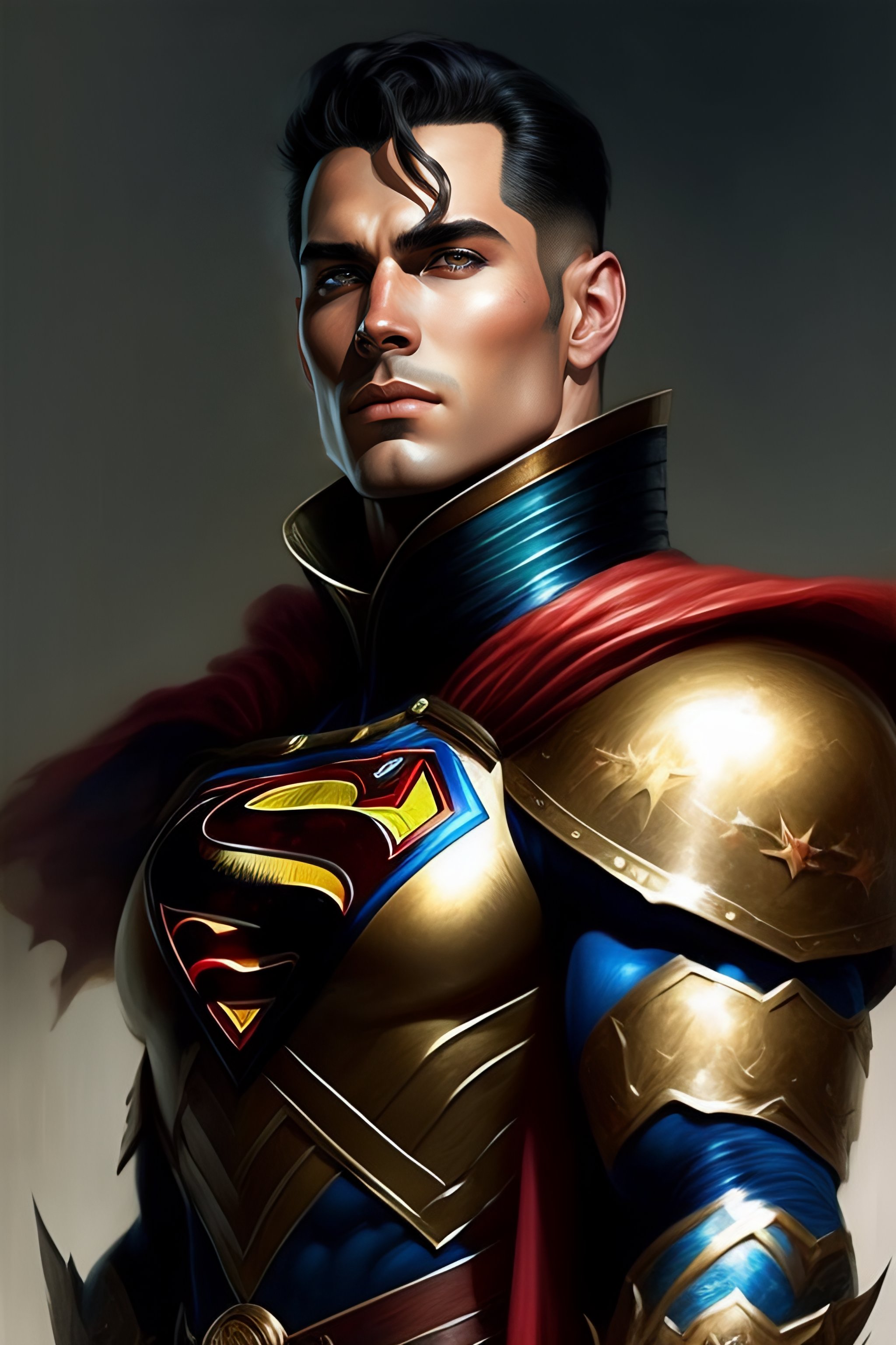 Lexica - Portrait of a warhammer superman, epic, tragic, military art ...