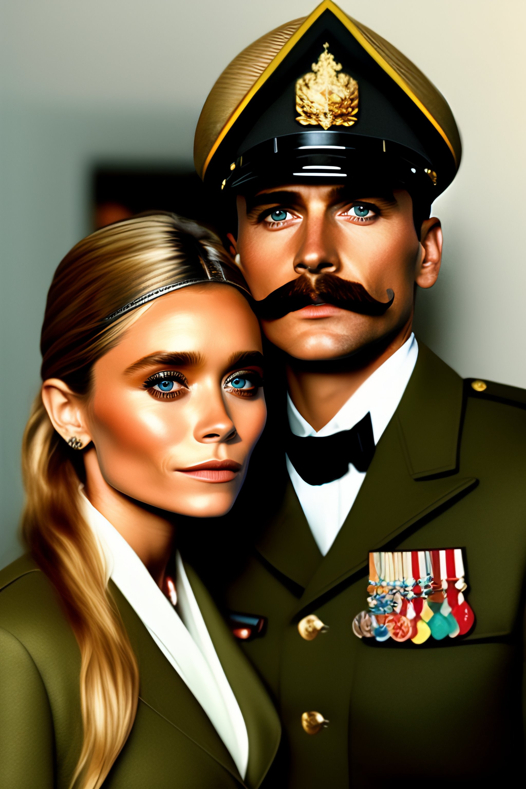 Lexica - Mary-Kate and Ashley Olsen in a german army costume and a ...