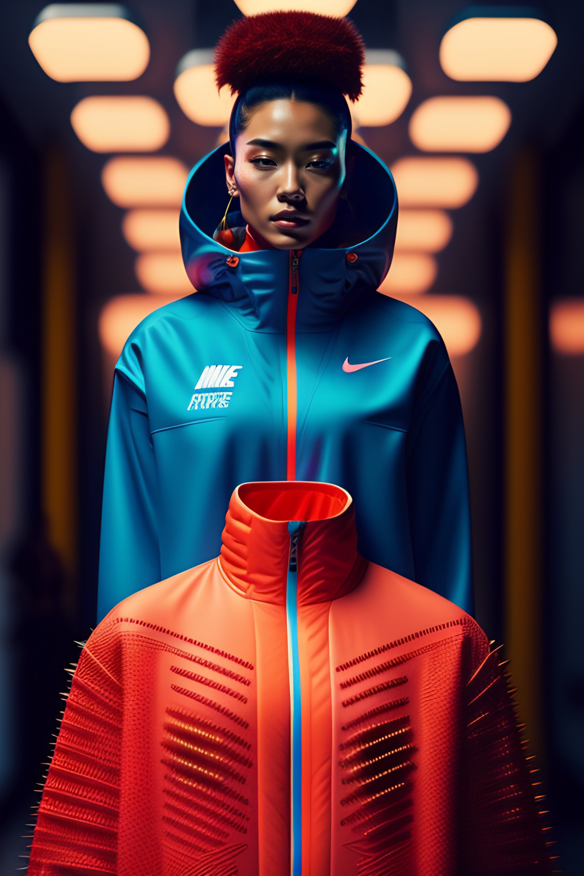 Lexica - Nike coat with heat copressor and led temperature indecators ...