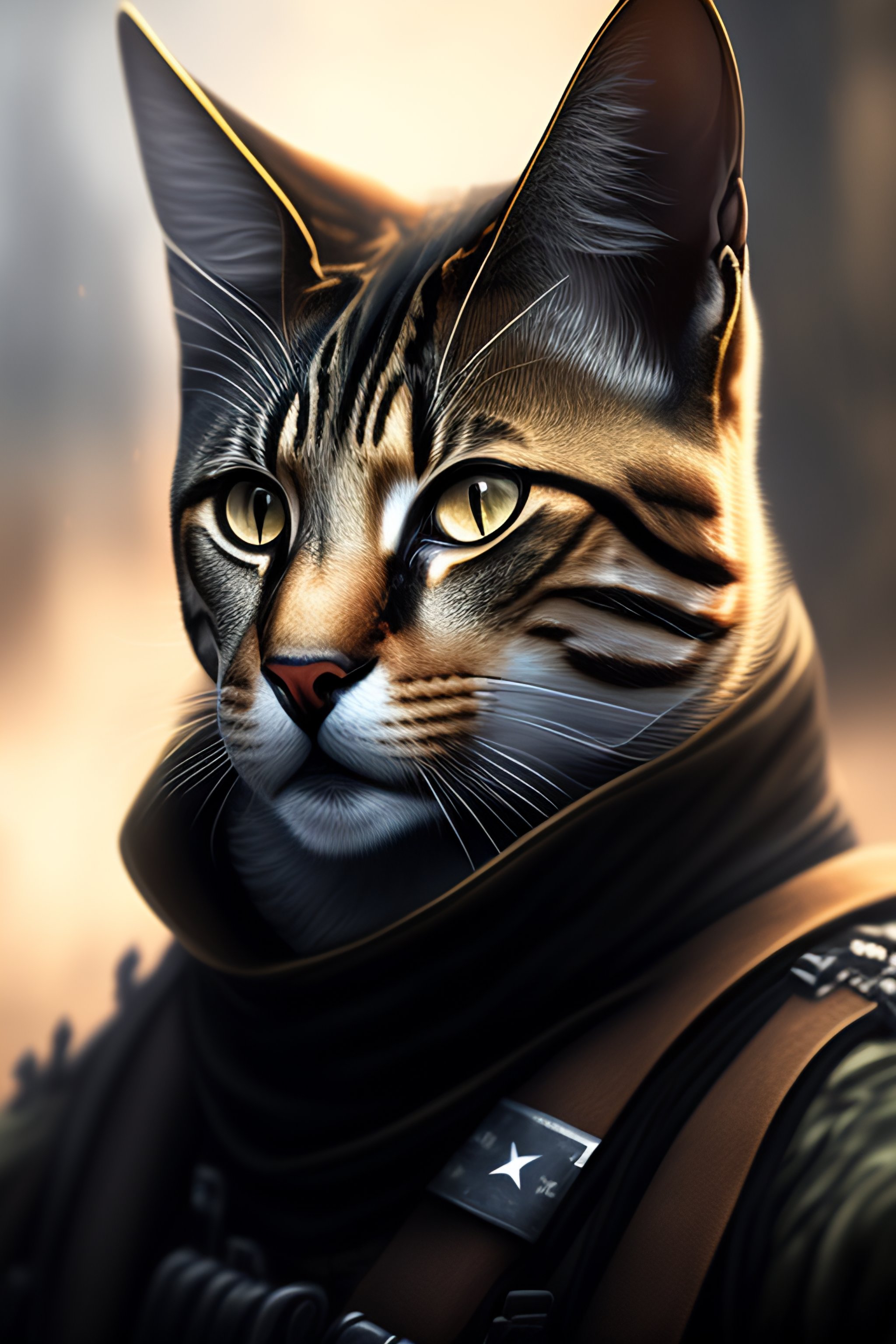 Lexica - Soldier soldier cat warrior in world war 1, close-up ...