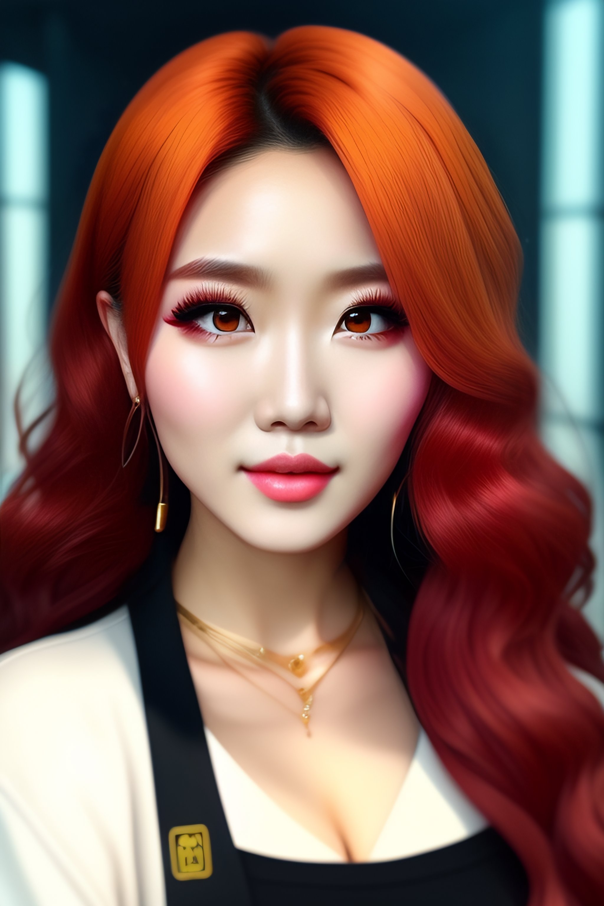 Lexica - Portrait of an anime character hyper realistic look like Nancy ...