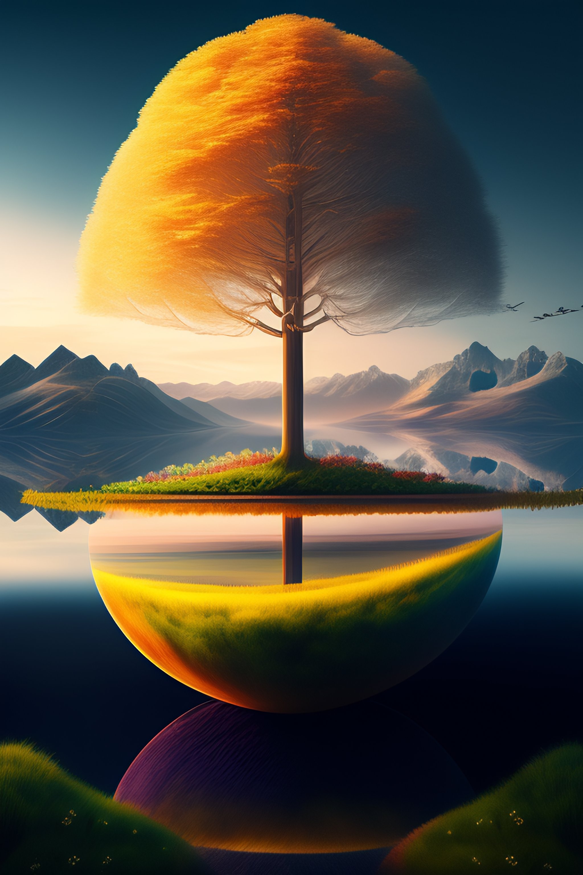 Lexica - A landscape or nature scene, which could symbolize the idea of ...