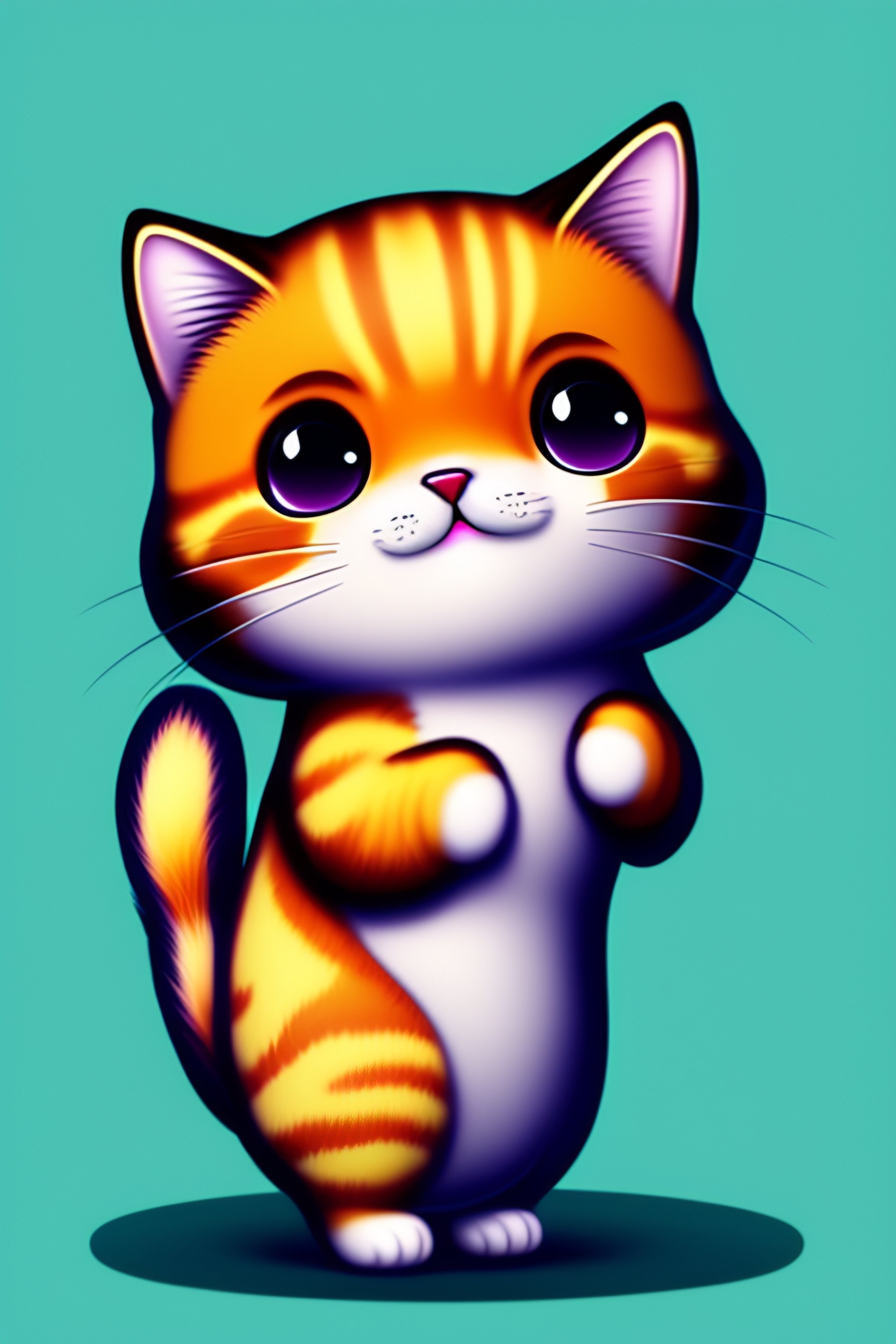 Lexica - Cute chibi cat dancing