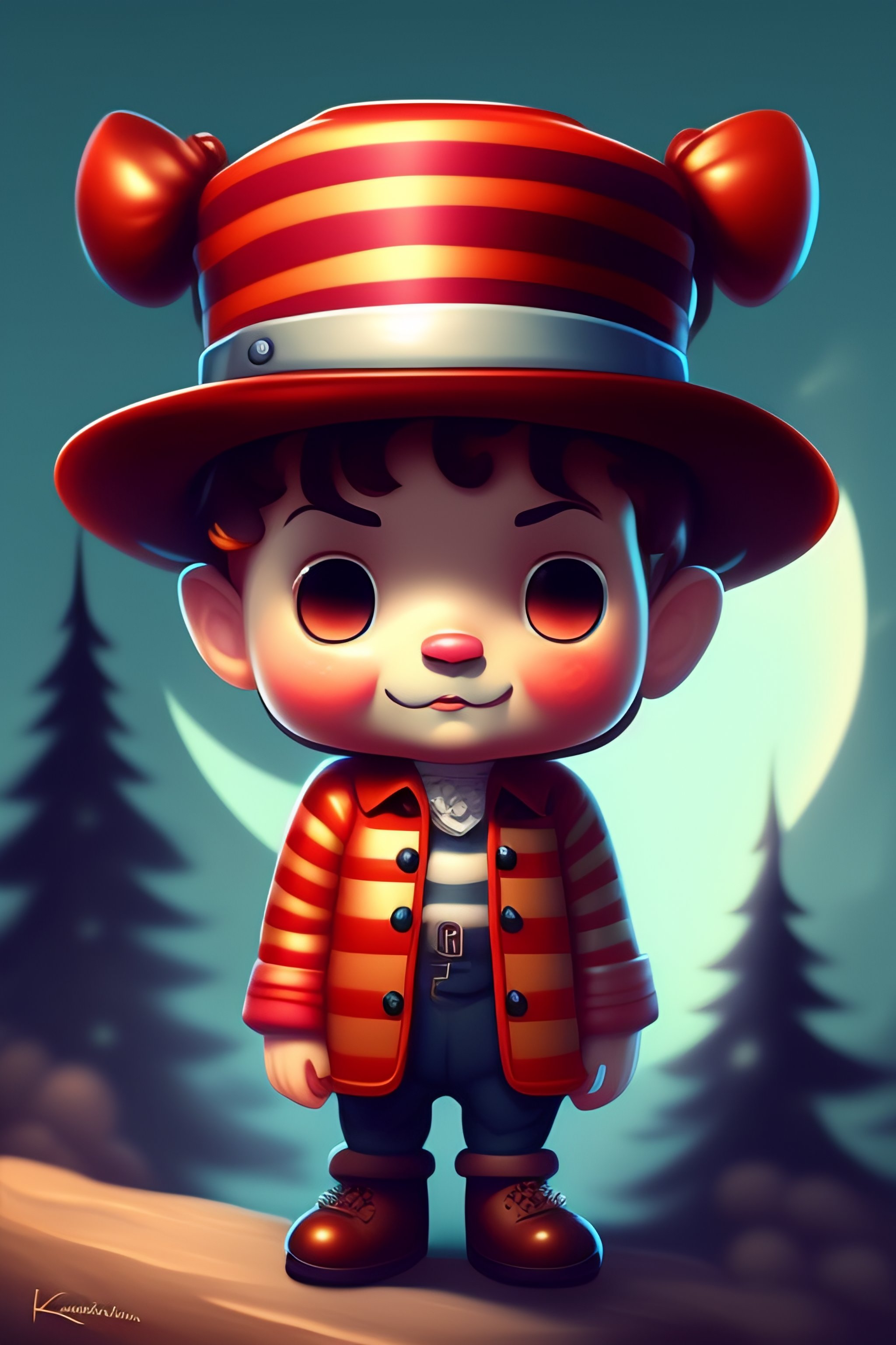 Lexica - Cute and adorable cartoon, freddy krueger, fantasy, dreamlike ...