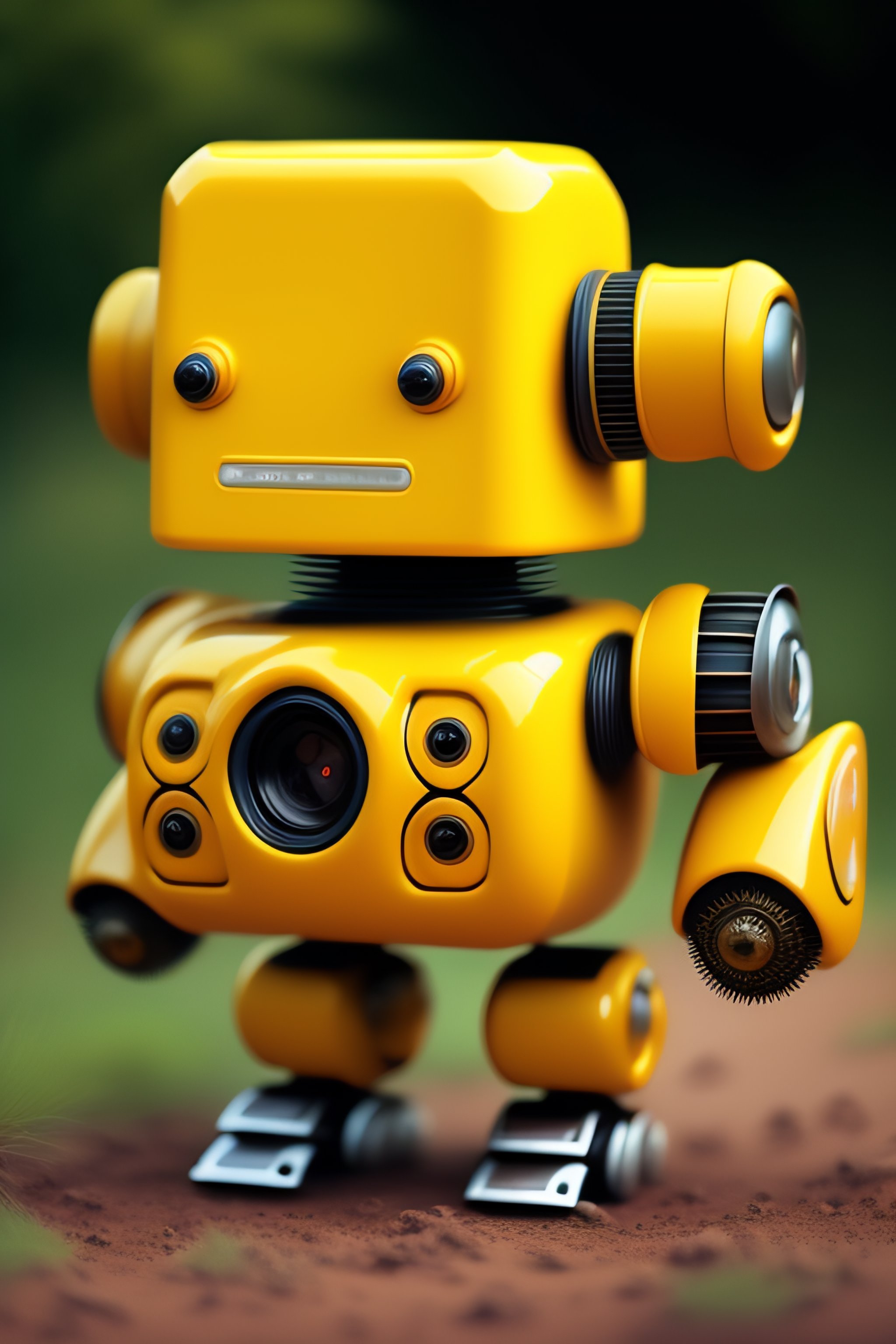 Lexica - Robot tierno amarillo