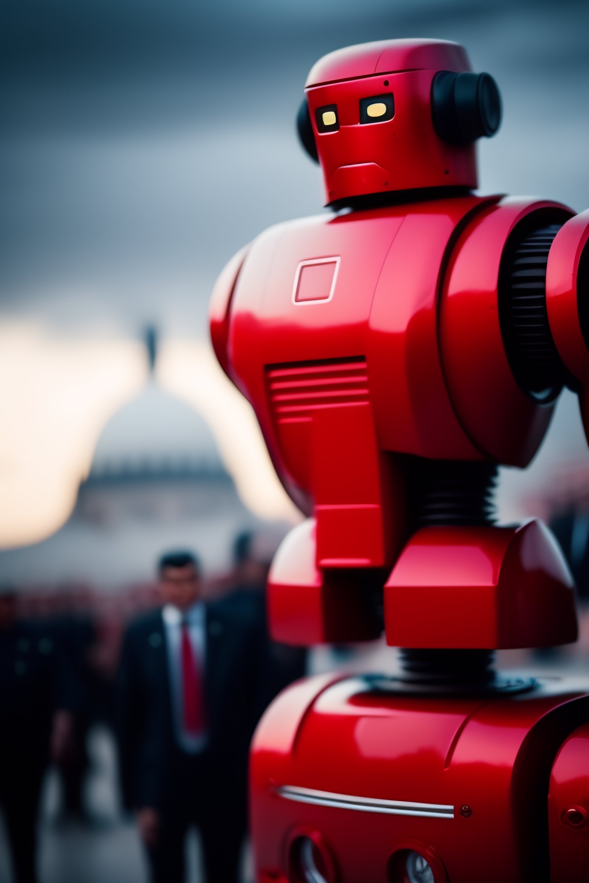 Lexica - Red robot looking exactly like Obama but with a Turkish ...