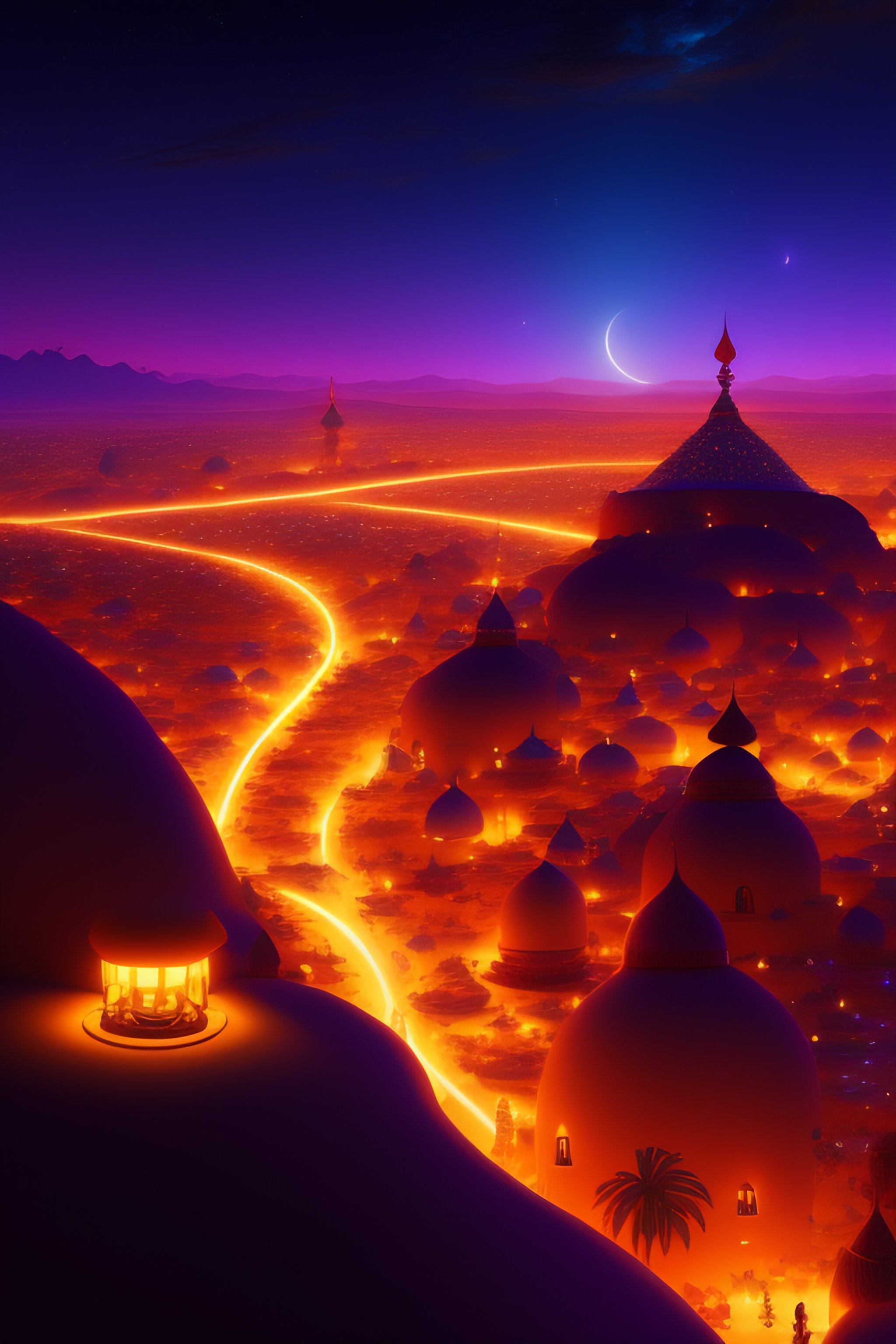 Aladdin Desert Background