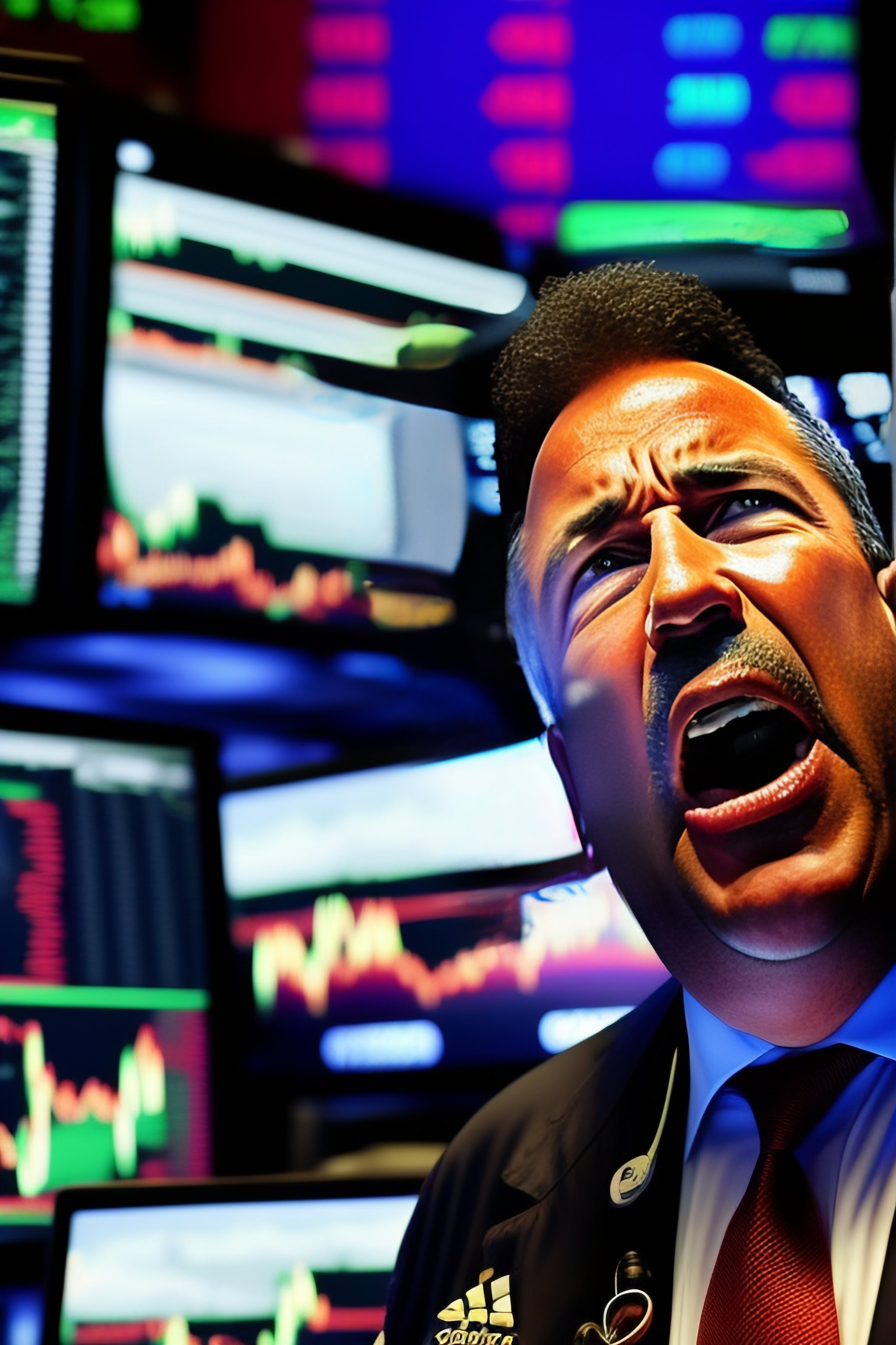 Lexica - Screaming Stock traders loosing money,Markets crashing