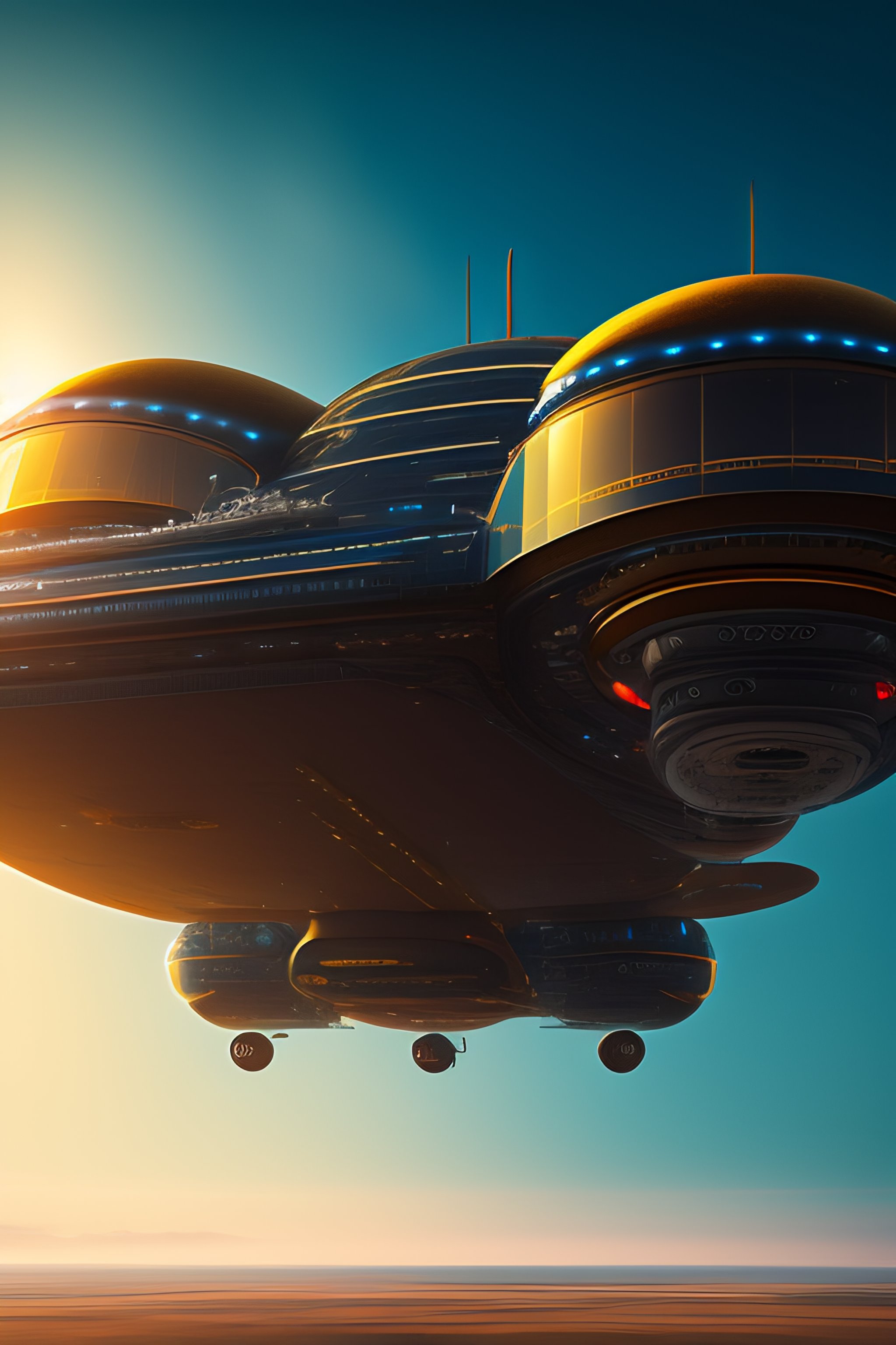 Lexica - Ultrawide shot of an organic biopunk airplane flying through ...