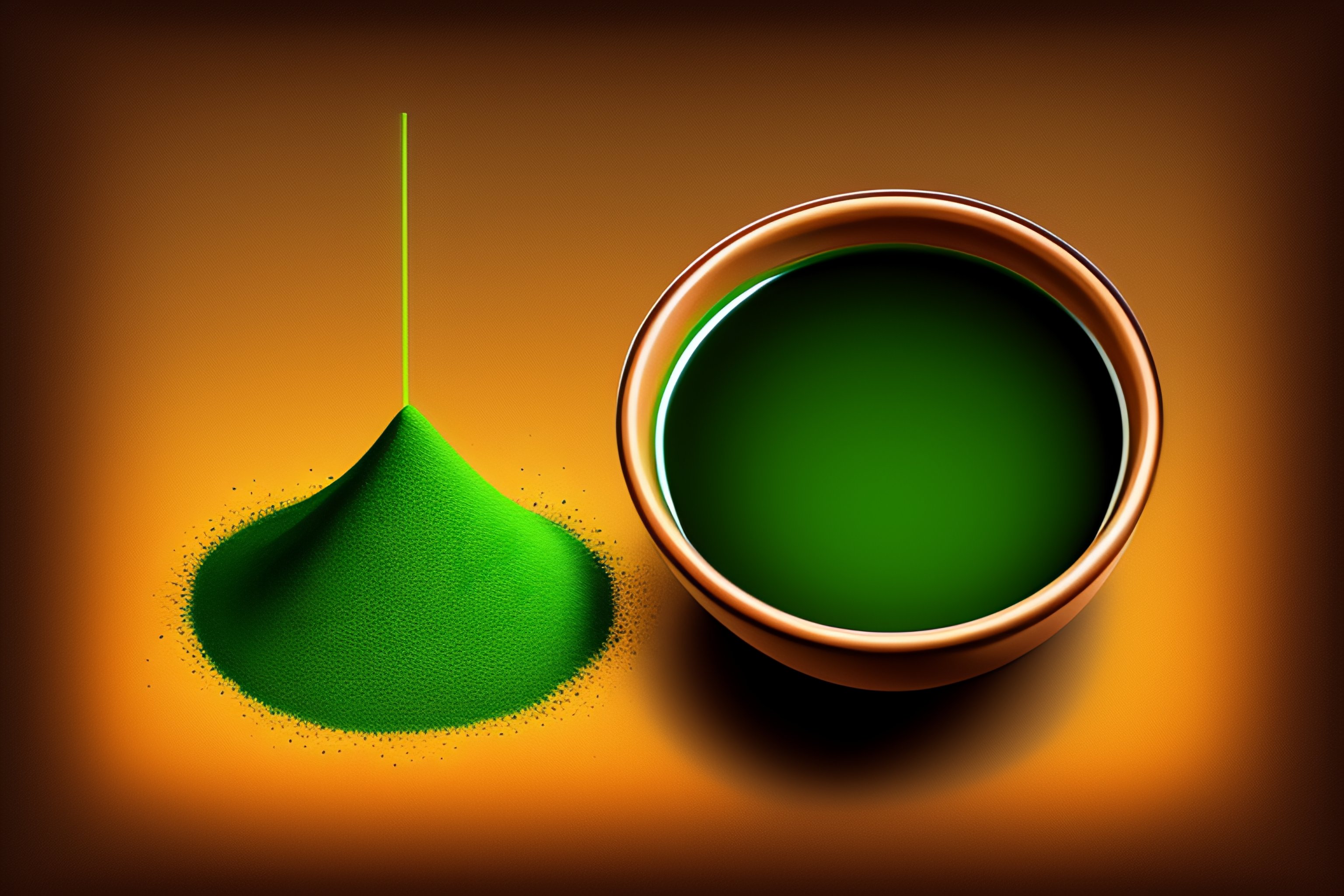 Lexica - Green coffee grains, 2d illustration, graphic flat drawing.