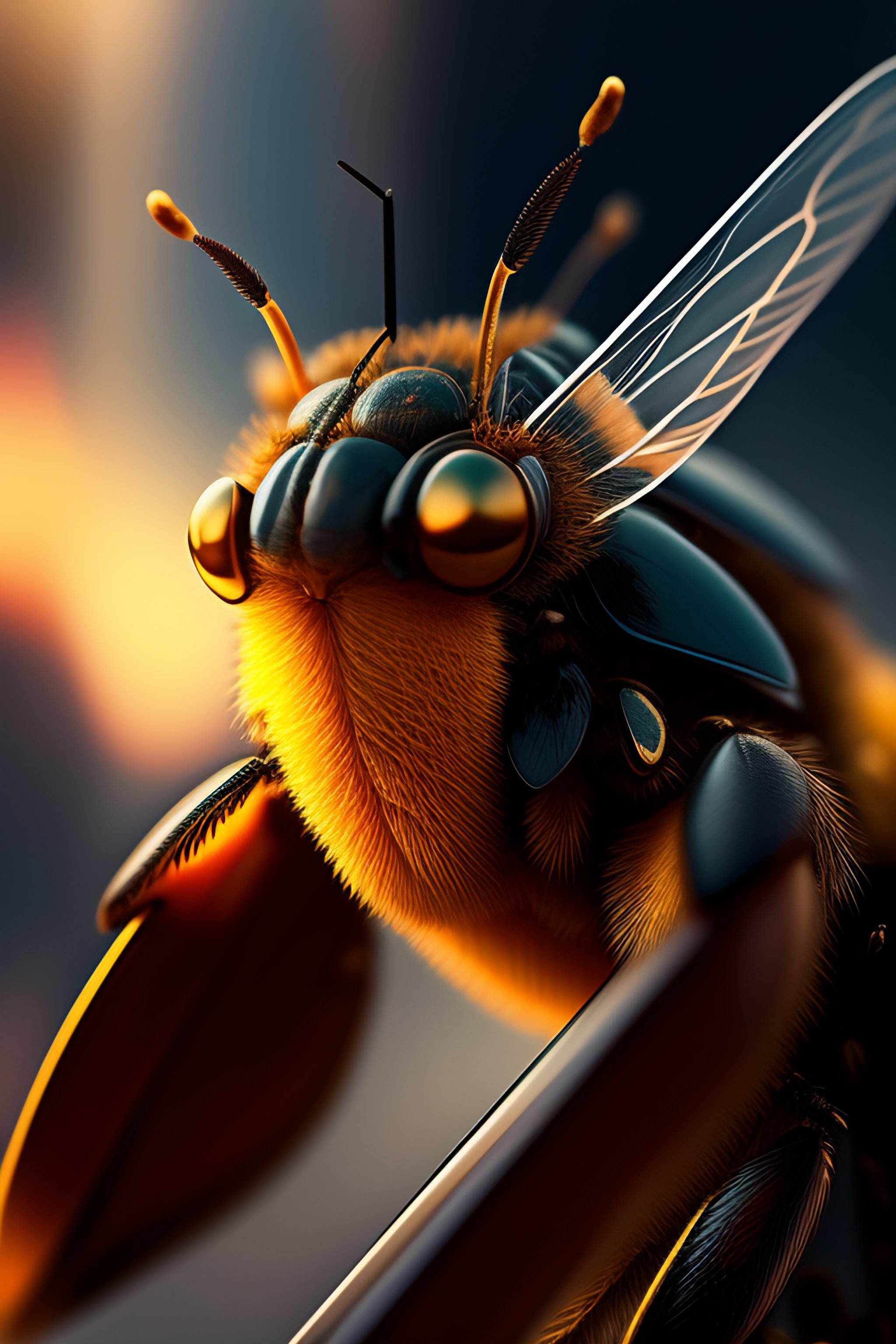 Lexica - An insect person holding a weapon