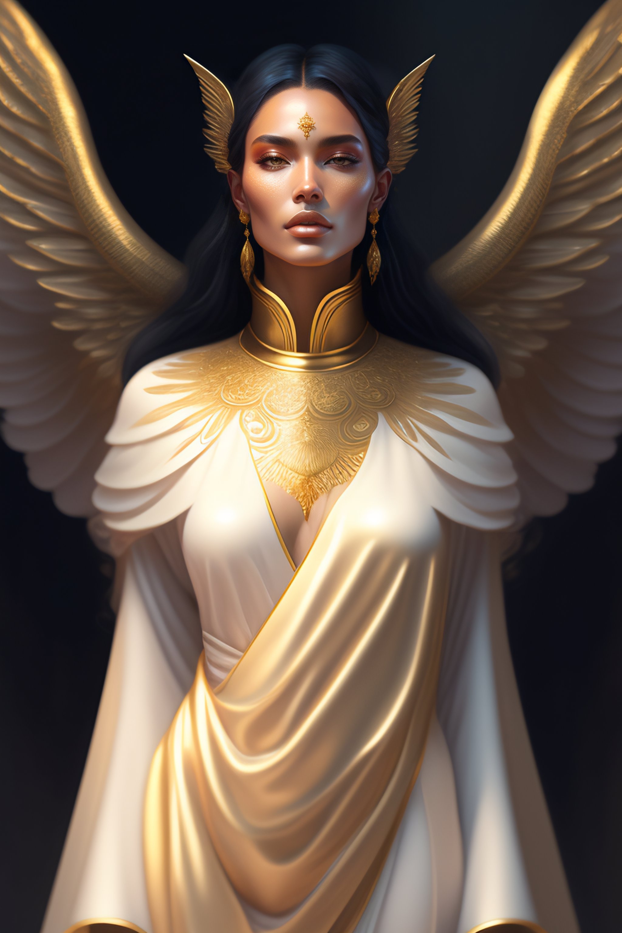 Lexica - Character portrait of an esoteric angel wearing robes. realism ...