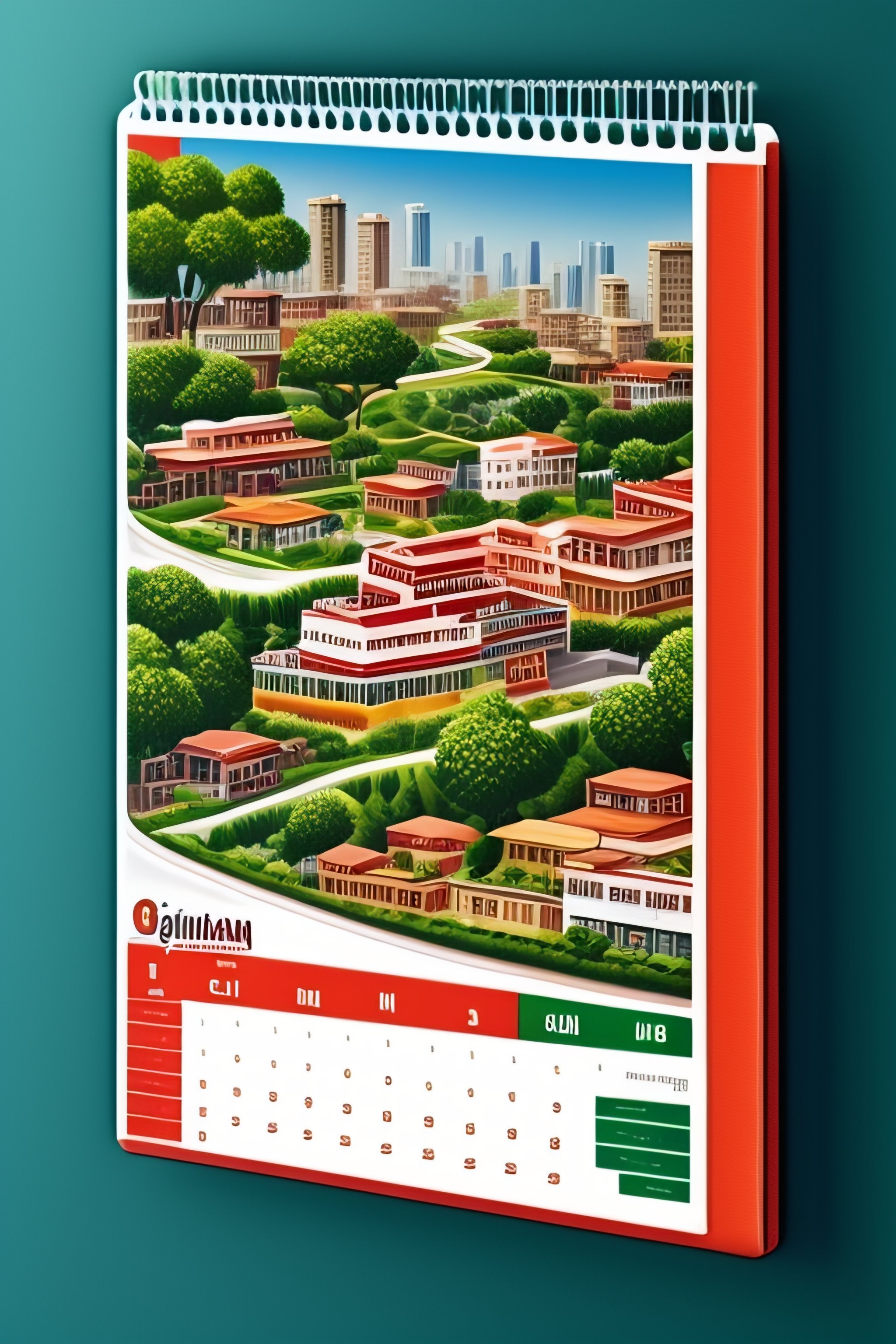 Lexica - Super realistic calendar design with the primary design ...