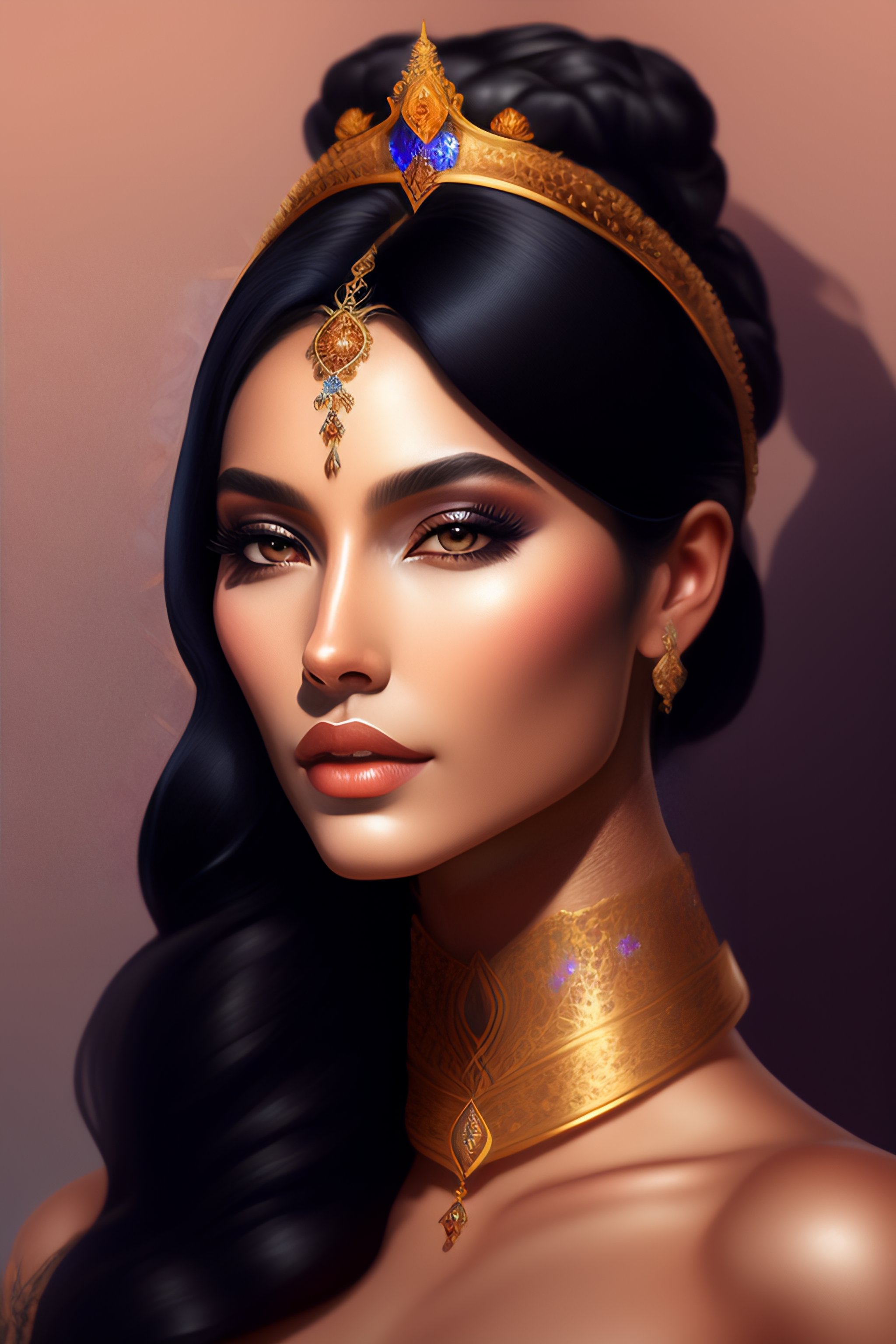 Lexica - Dark magic Queen, smooth soft skin, symmetrical, soft lighting ...