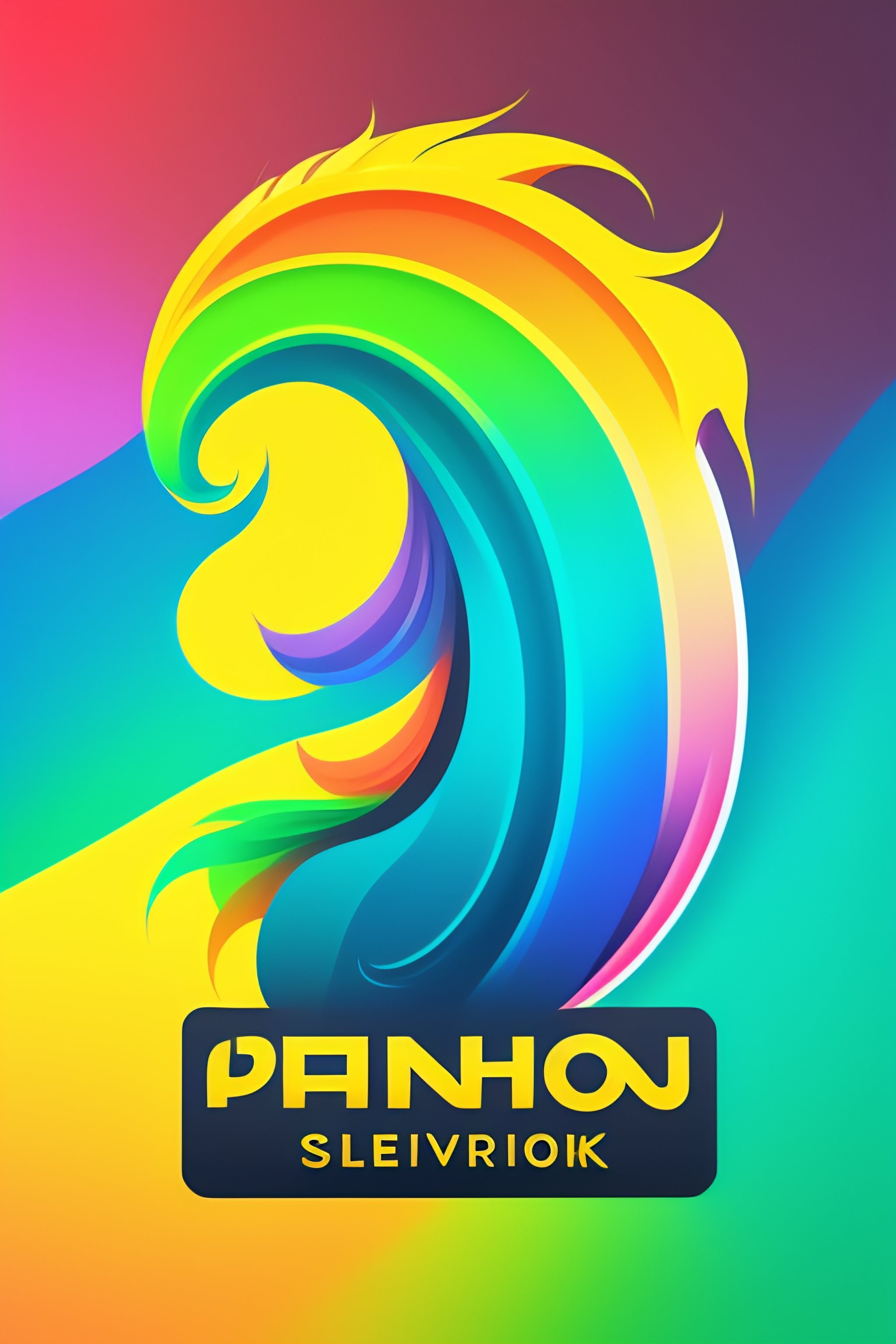 Lexica - MERLION LOGO DESIGN BRANDING CUTE FLAT 2D VECTOR 3 color ...