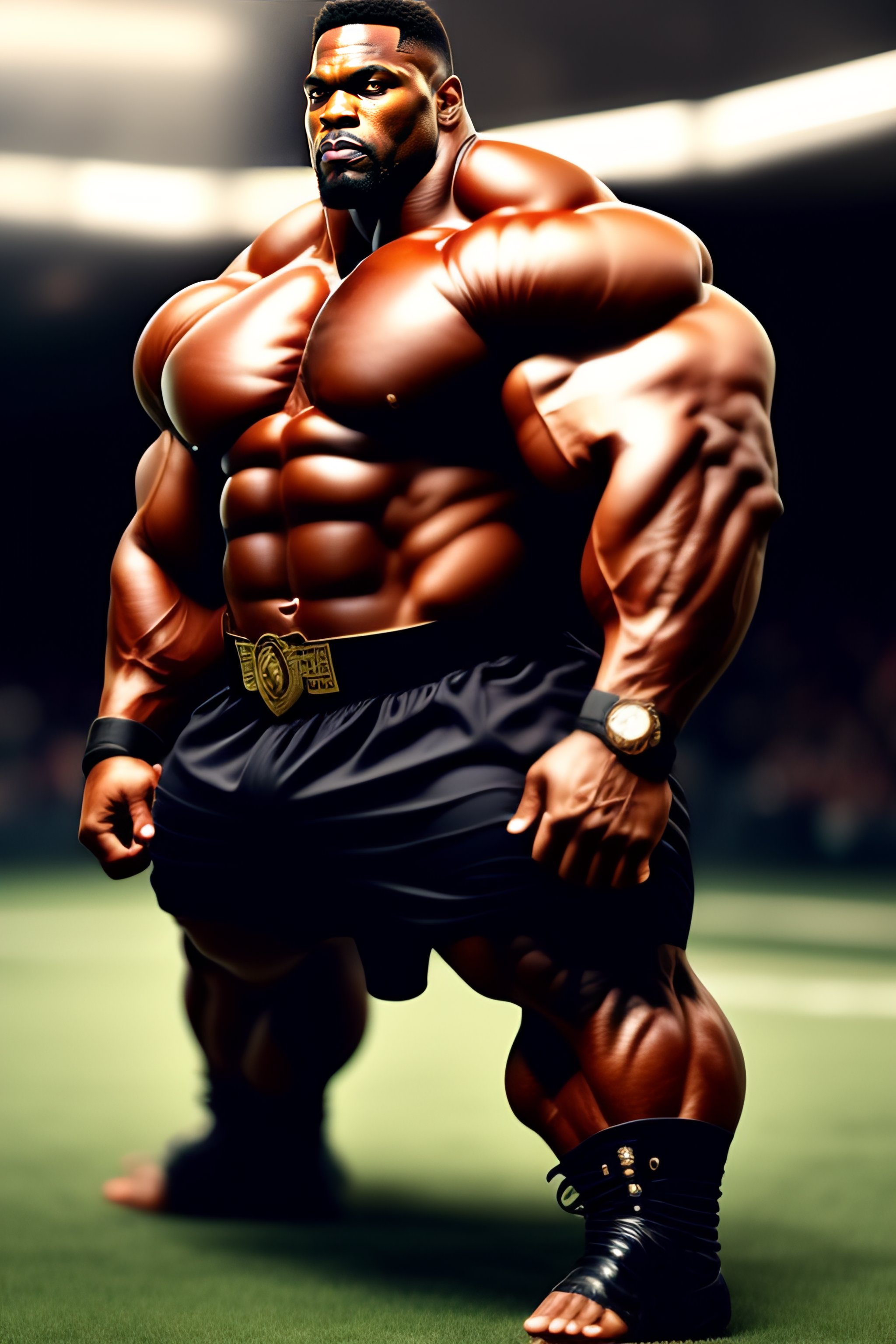 Lexica - Giftodius, big muscley, with huge aggressive dogs