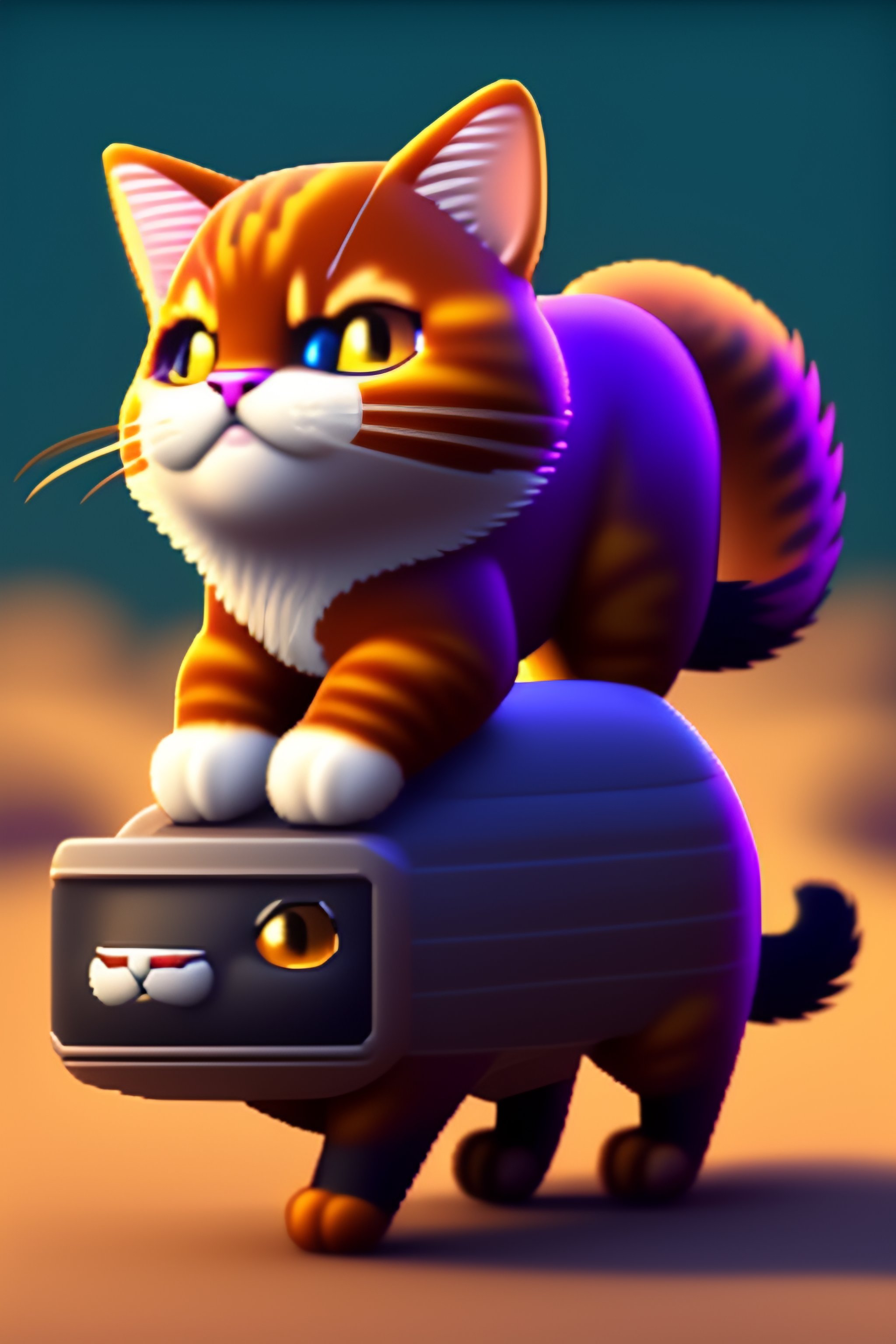 Lexica - A 2d 32-bit pixel cat character walking