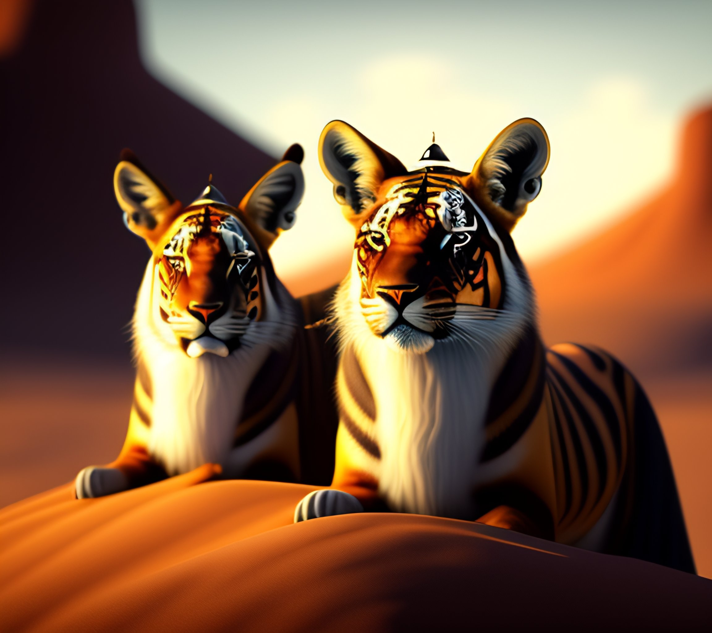 Lexica - The three wise men as animals, cinematic style, high ...