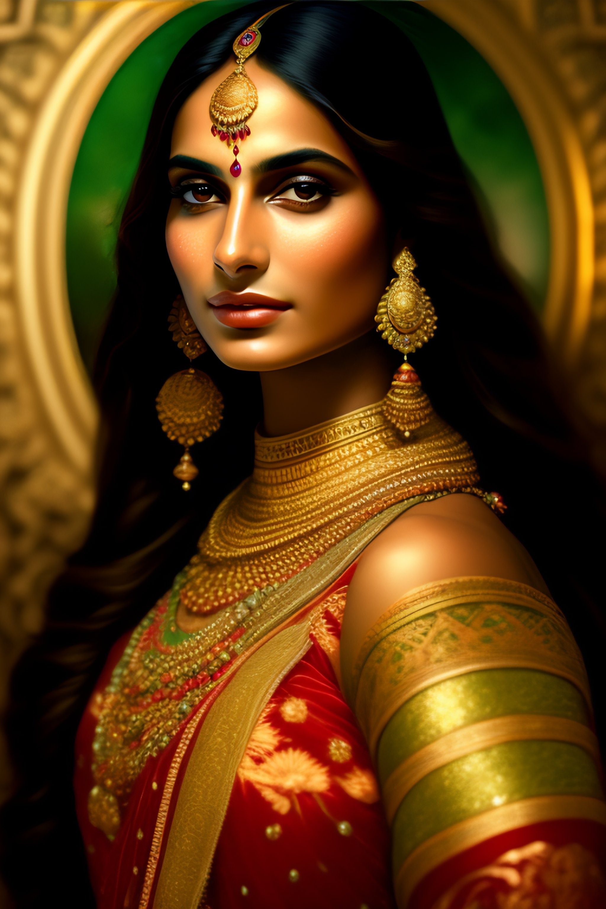 Lexica - Beautiful portrait of an attractive inidan Princess, priyank ...