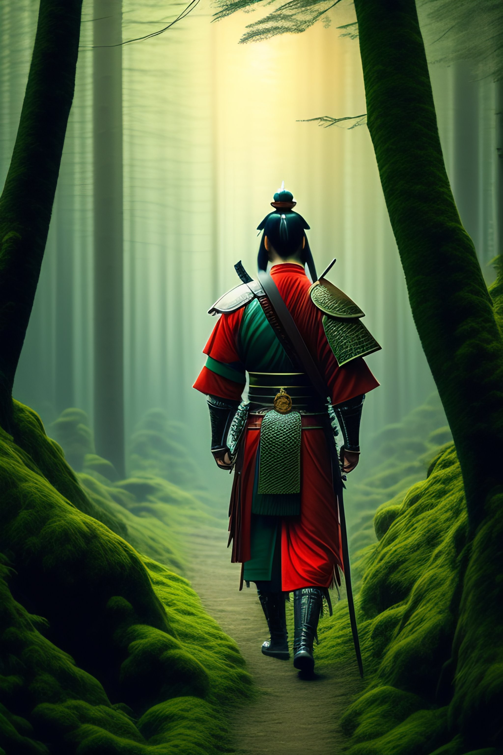 Lexica - The samurai walking in the forest