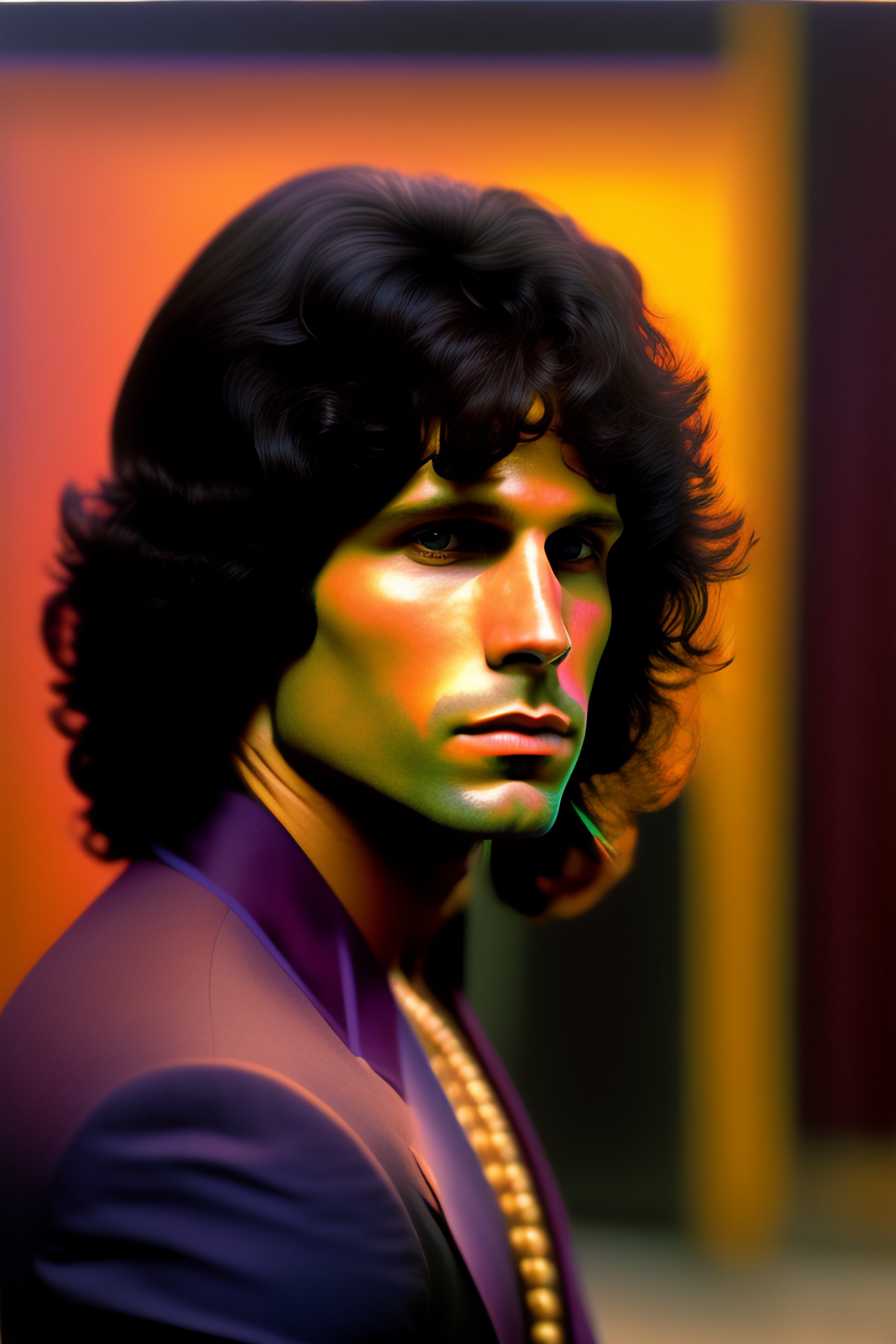 Lexica - Portrait of Jim Morrison in new York