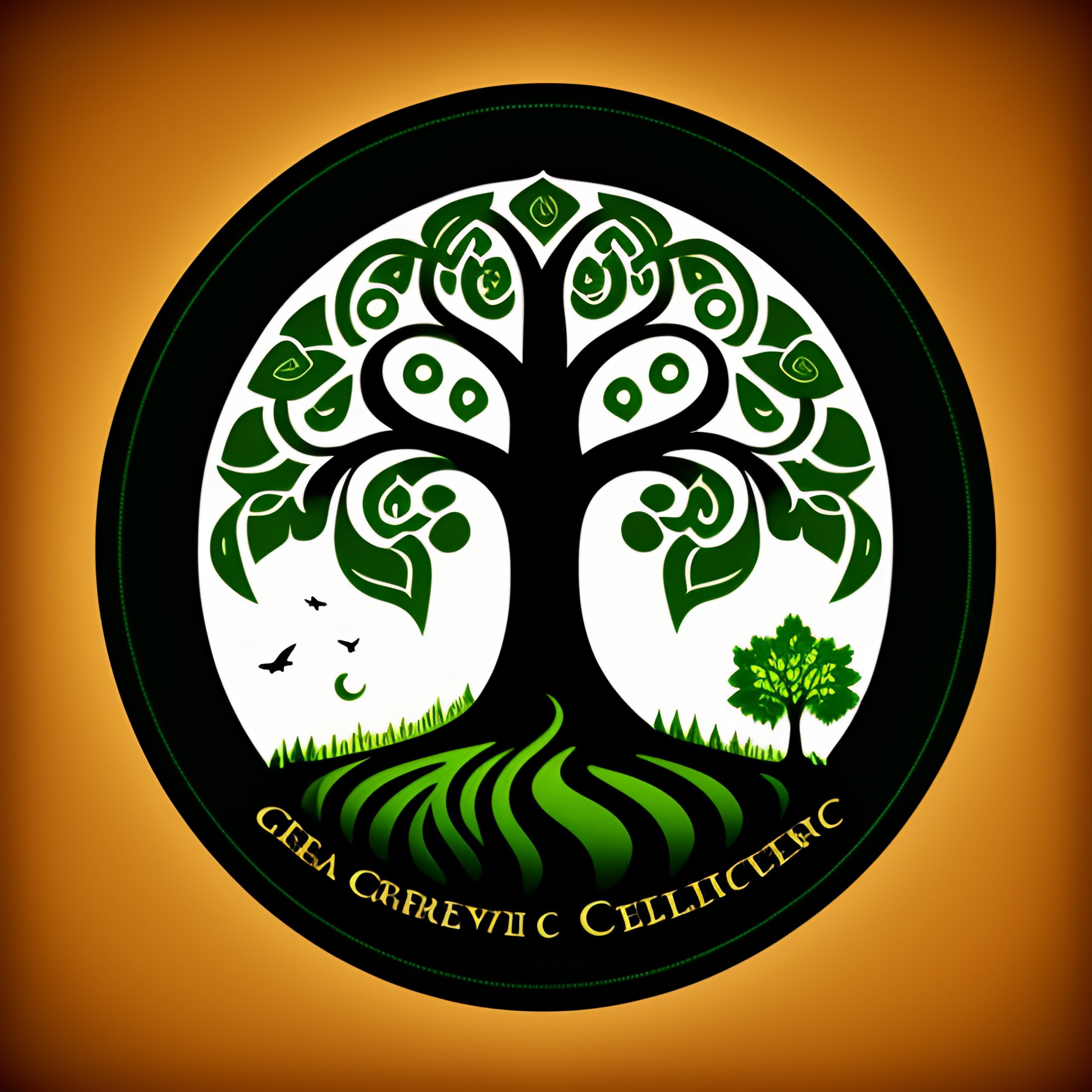 Lexica - Celtic tree logo with the word Awesome in it