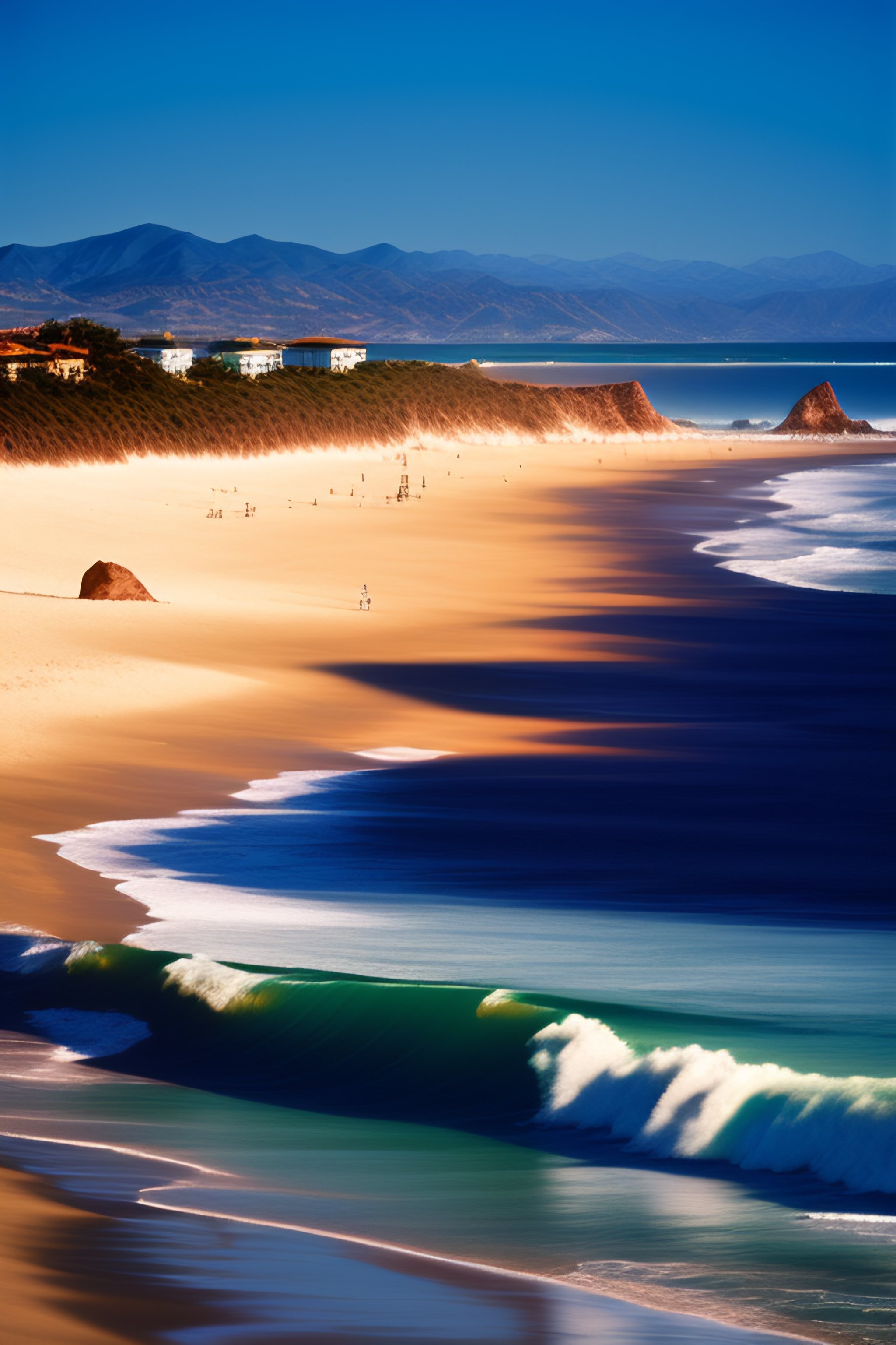 Lexica - Beautiful photograph of Santa Barbara taken on portra 400