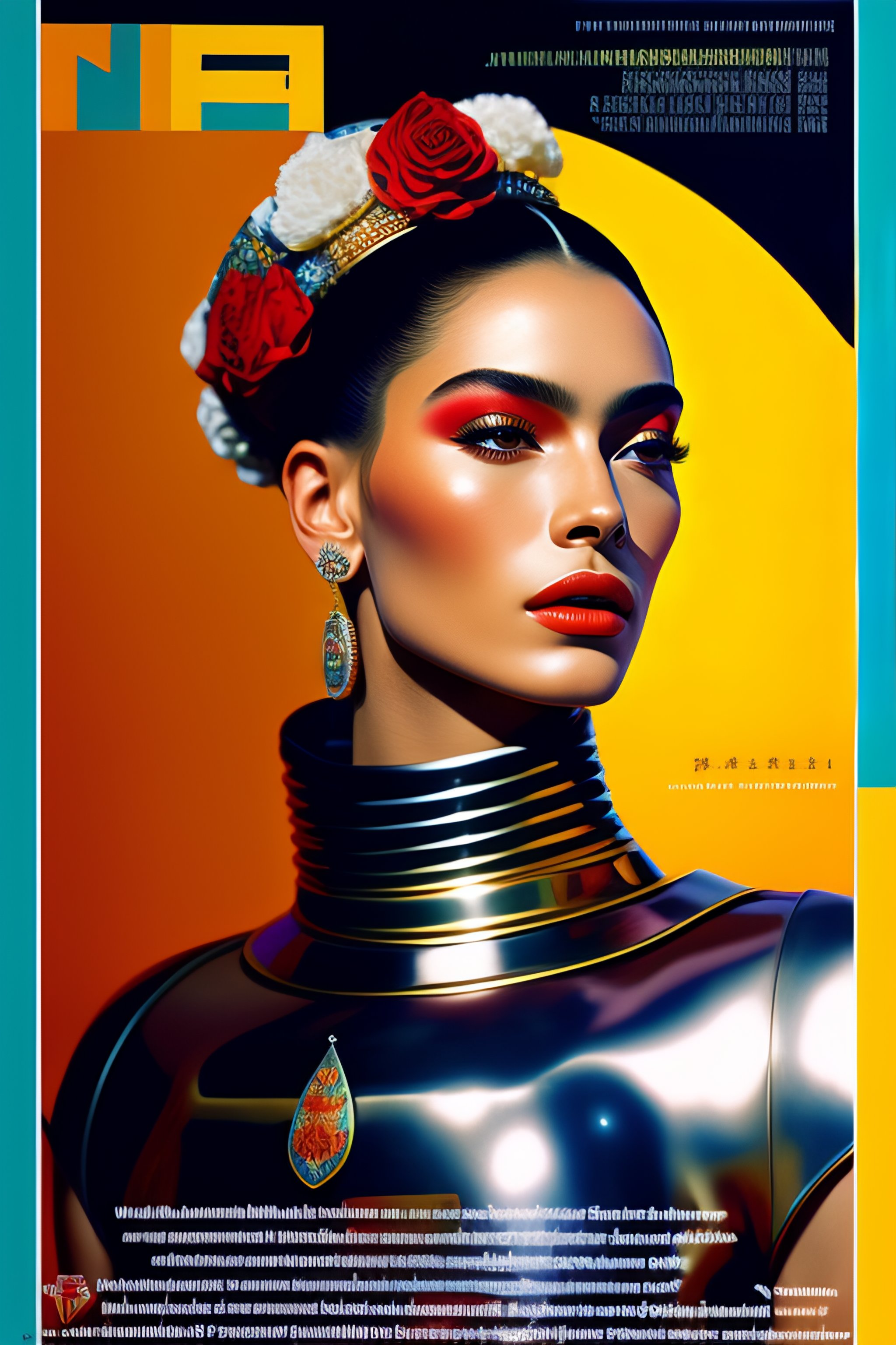 Lexica - Magazine cover poster, upper portrait of soldier wearing ...