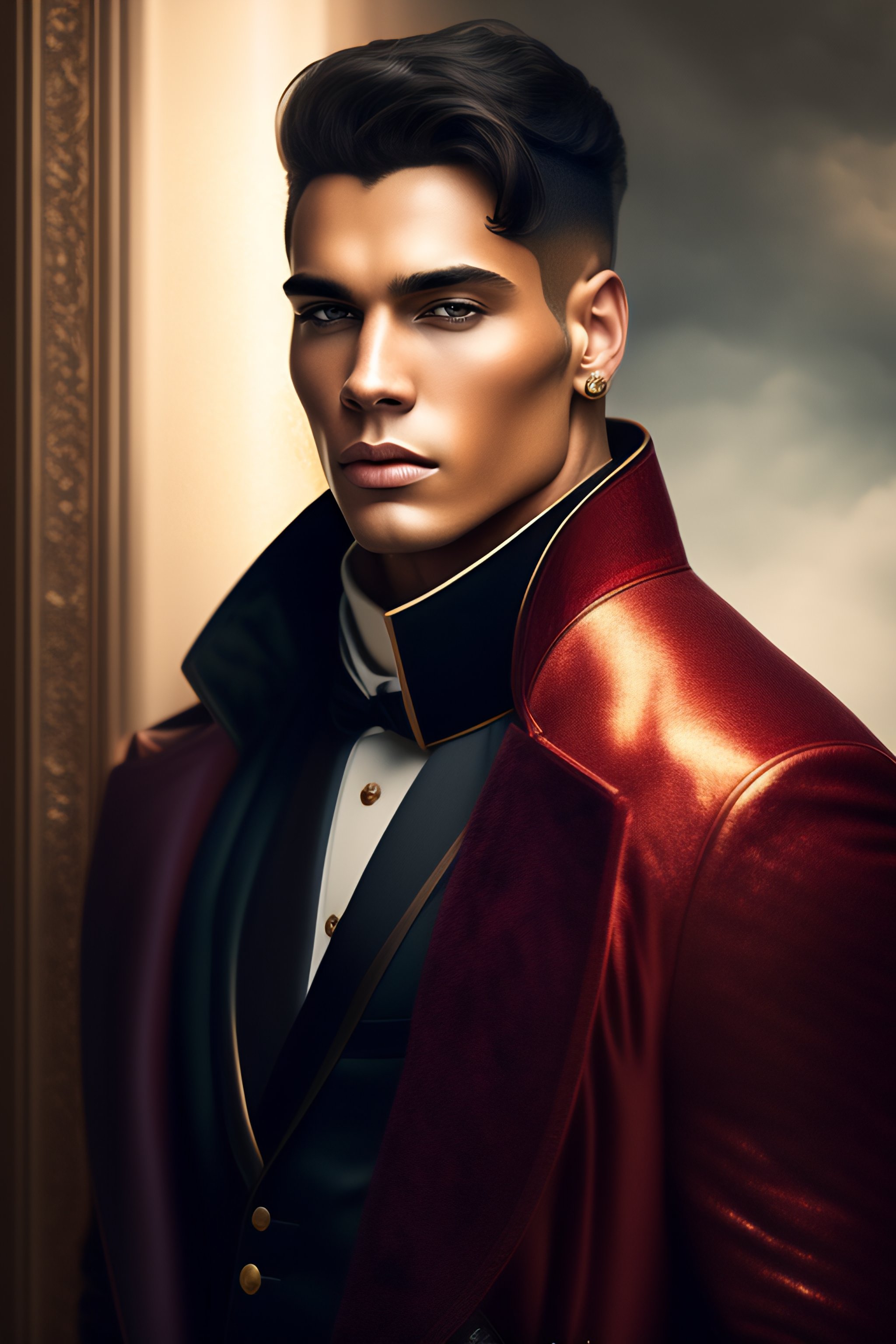 Lexica - Portrait of a beautiful man