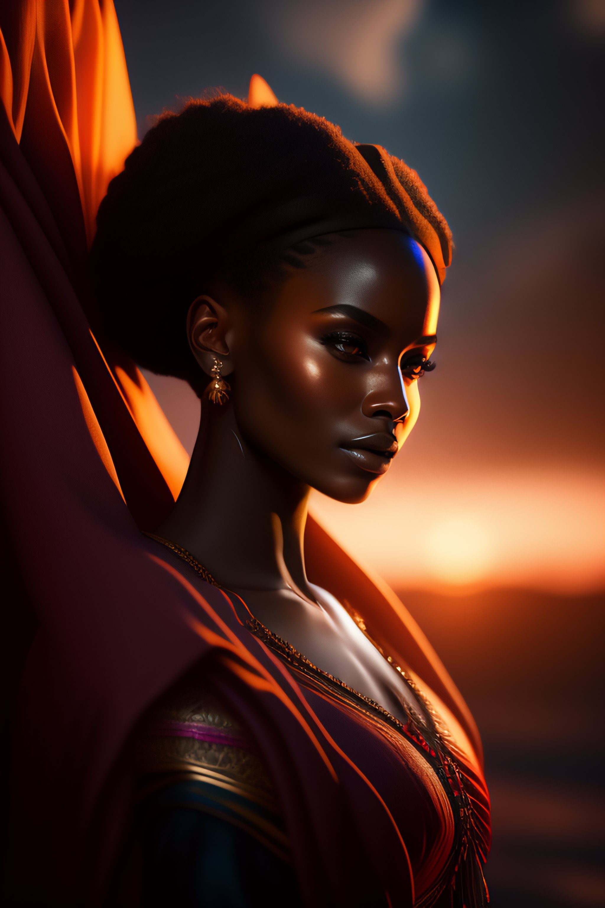 Lexica - A painting of a beautiful African girl by Leonardo da Vinci ...