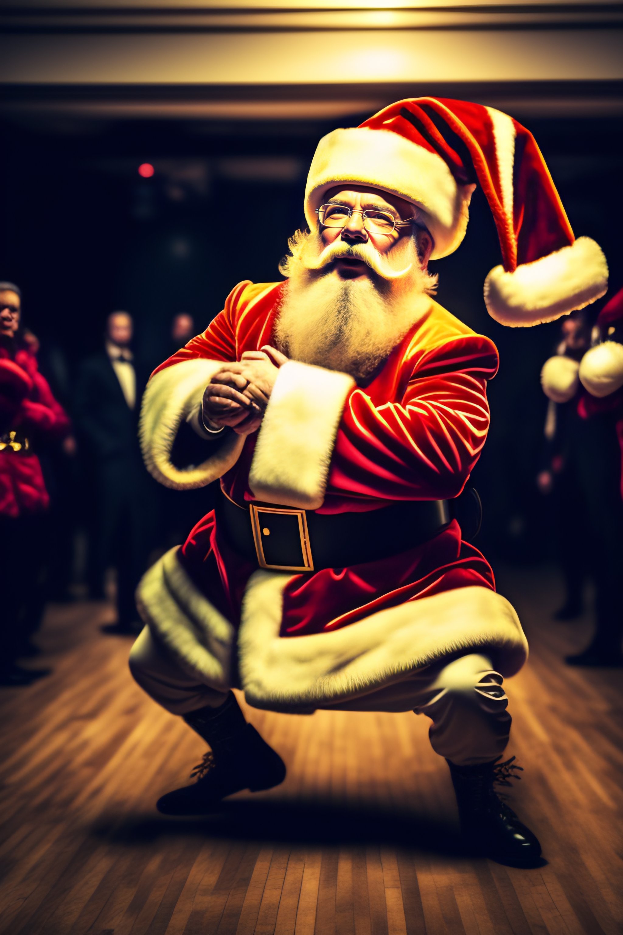 Break Dancing Santa