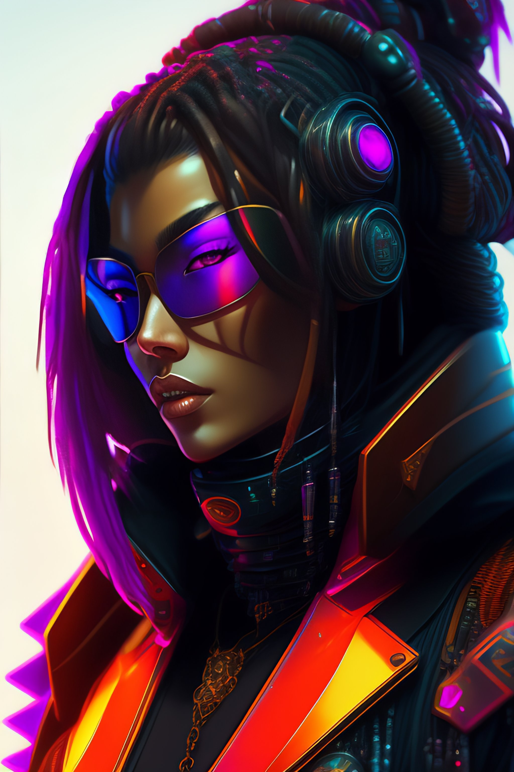Lexica - A whirlwind of souls rushing inside the metaverse, half body ...