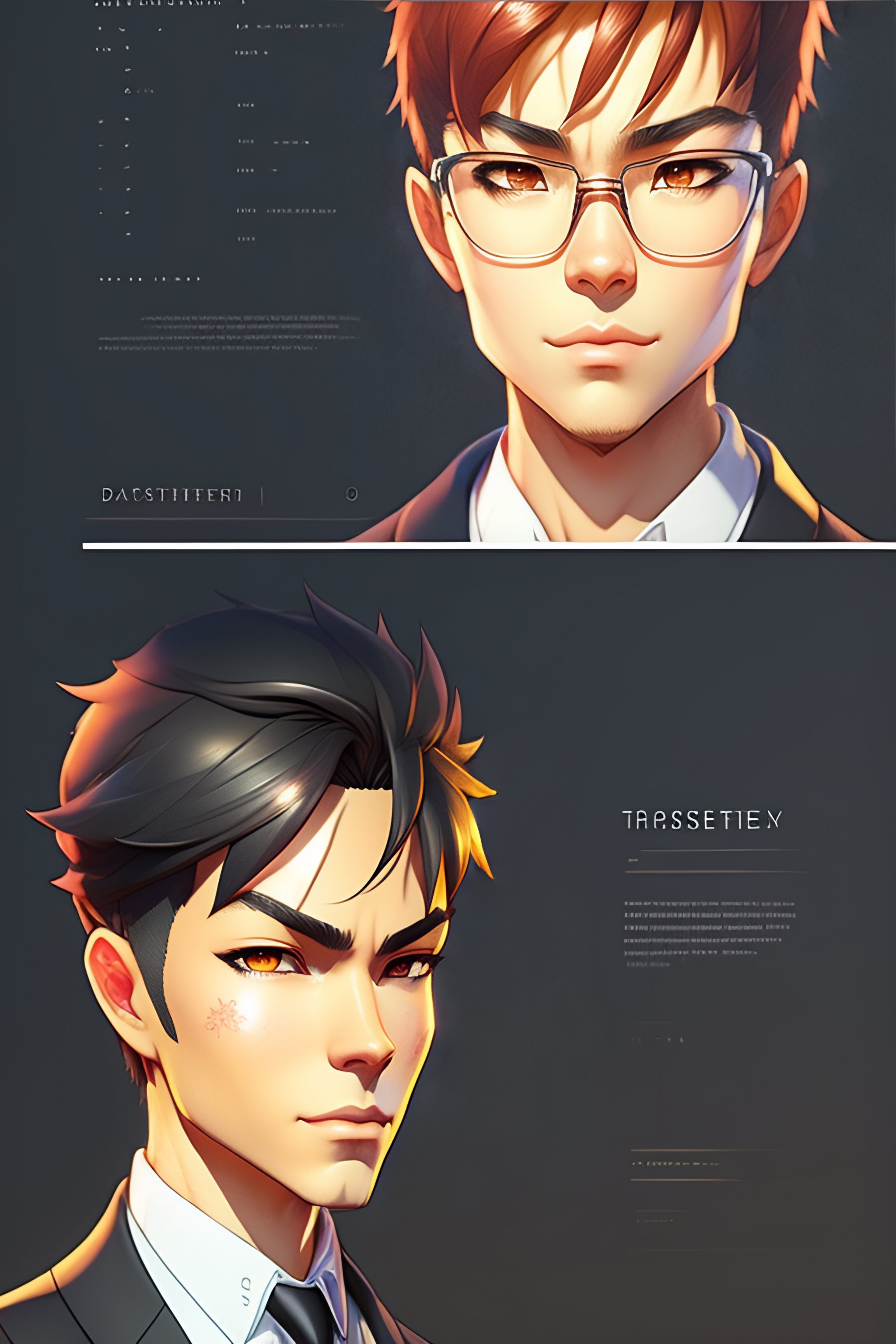 Lexica - Character concept art of dexter as an anime character | cute ...