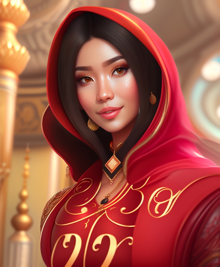 Lexica - Create a stylish female avatar for Behance, with black hair ...