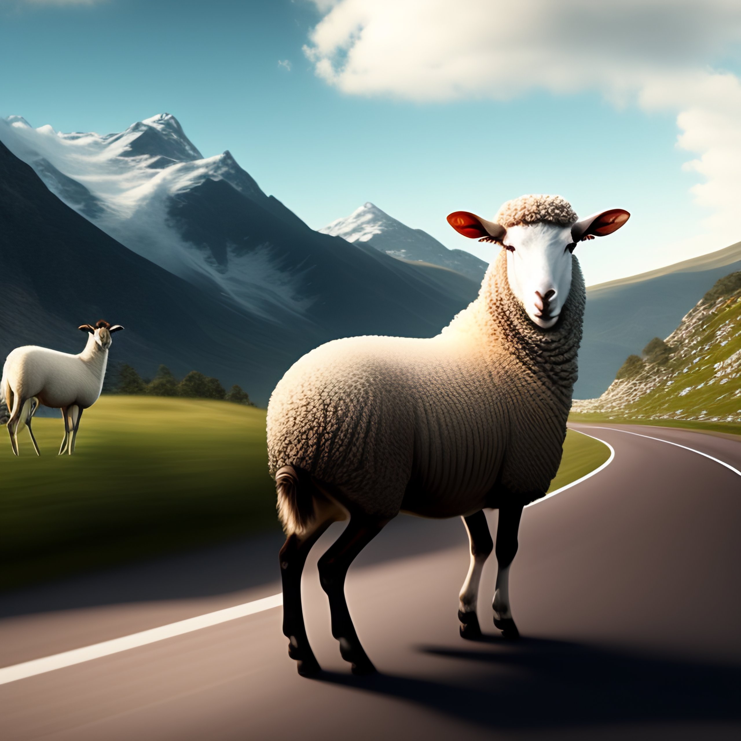 Lexica - Jesus christ riding a racing bike with a sheep in bike's ...