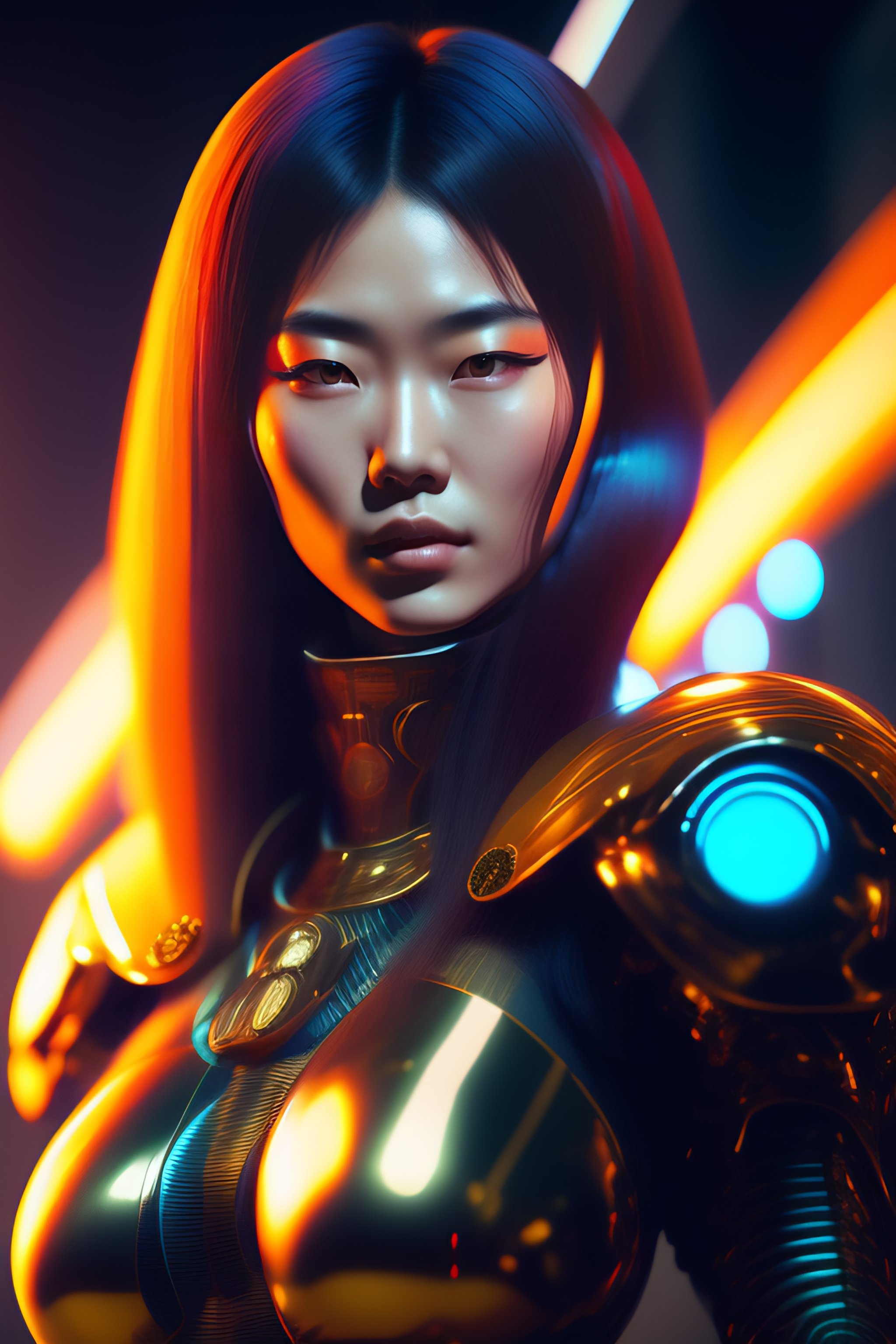 Lexica - Cyberpunk, sci-fi, fantasy, kodak portra 400, 8k, soft light ...