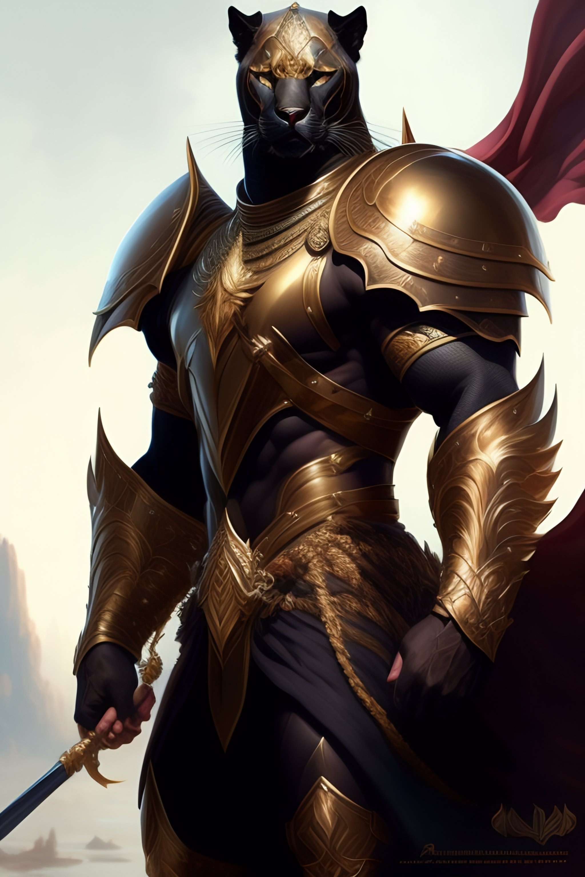 Panther Warrior Art