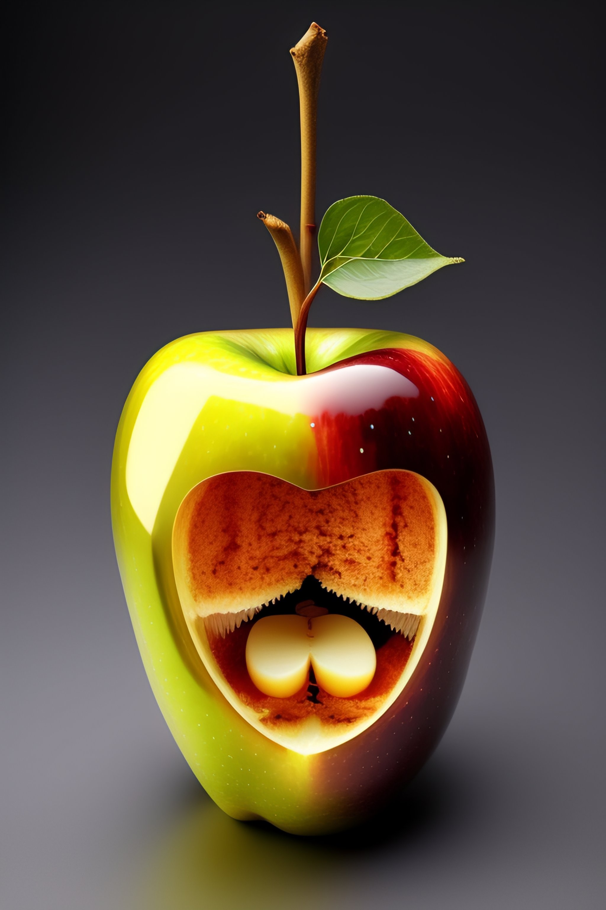 Lexica - Apple made from human teeth