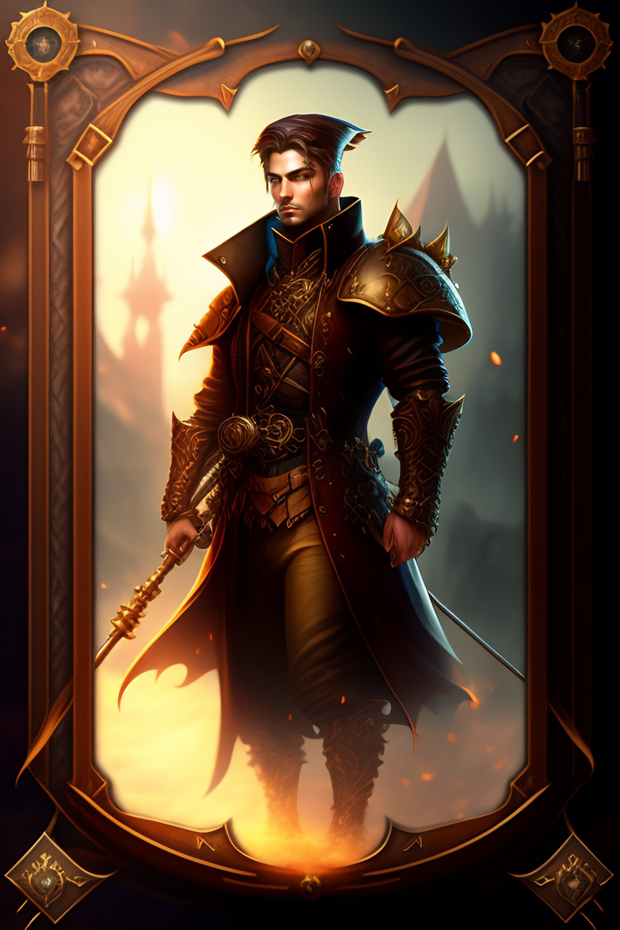 Lexica - Steampunk-style card frame elements for high fantasy style TCG ...