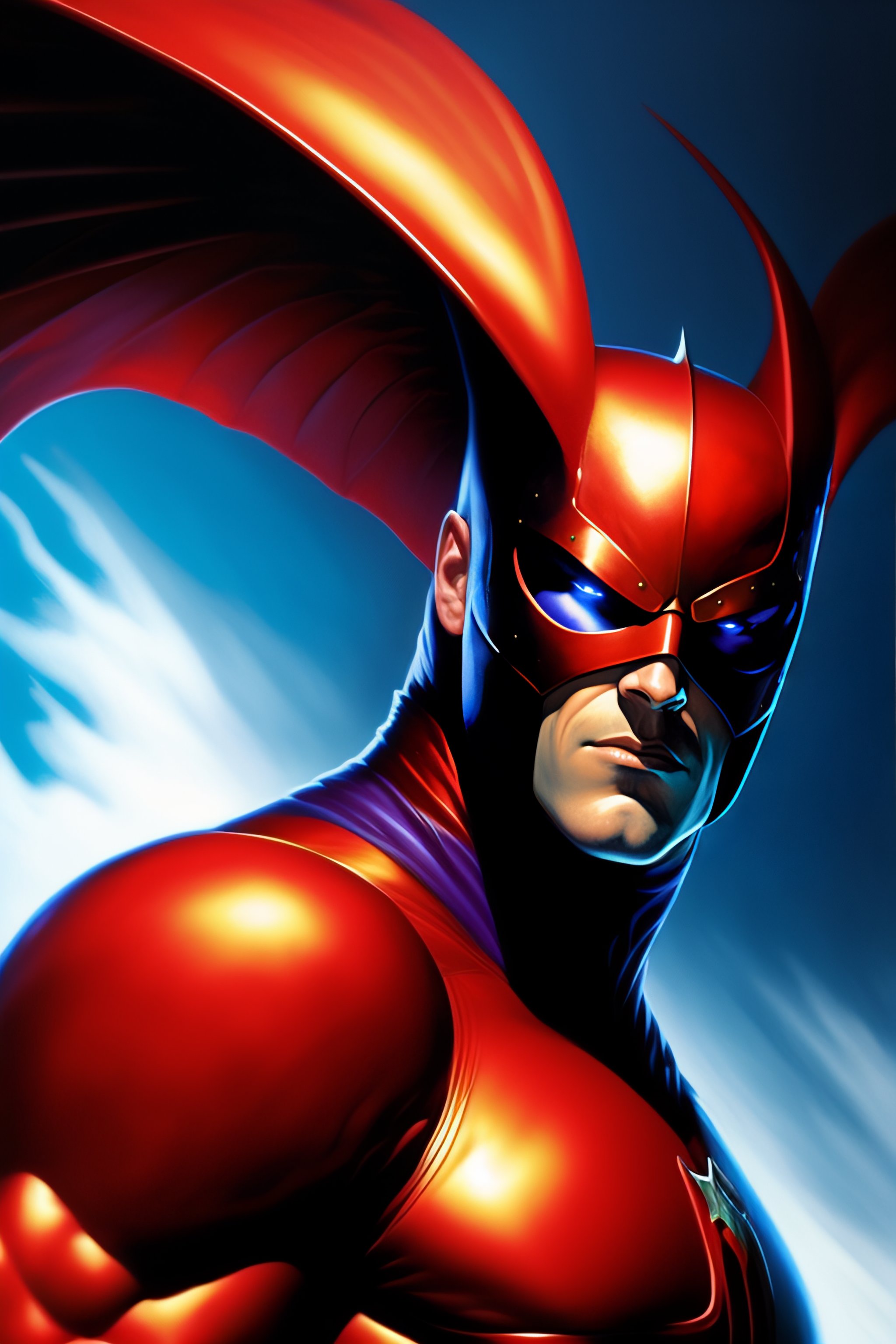 Lexica - Monster crow superhero art by alex ross 4k hd