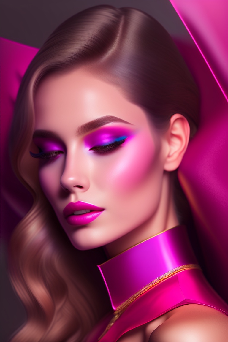 Lexica - Makeup, fuchsia pink tones