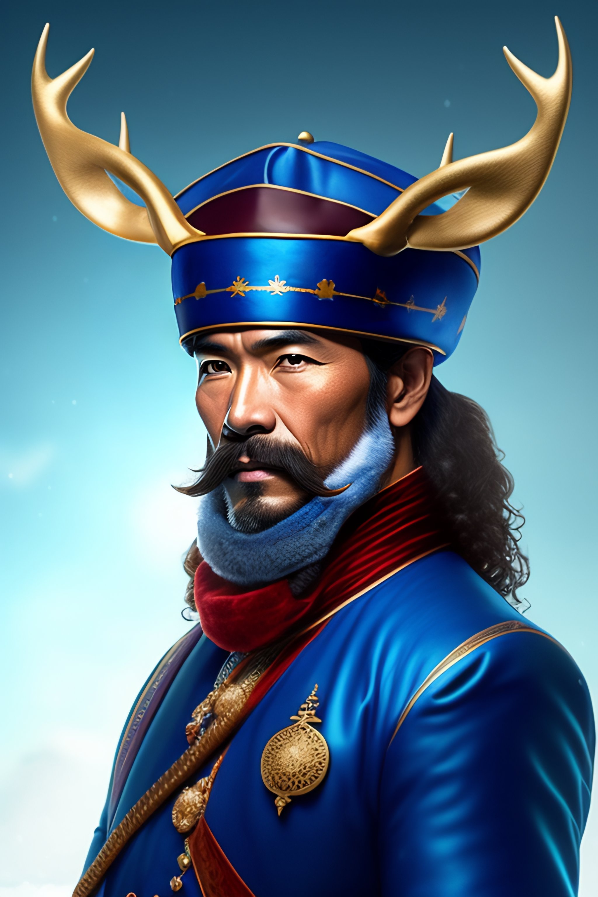 Lexica - A reindeer pirate doctor, wearing a blue round hut, in Echiro ...