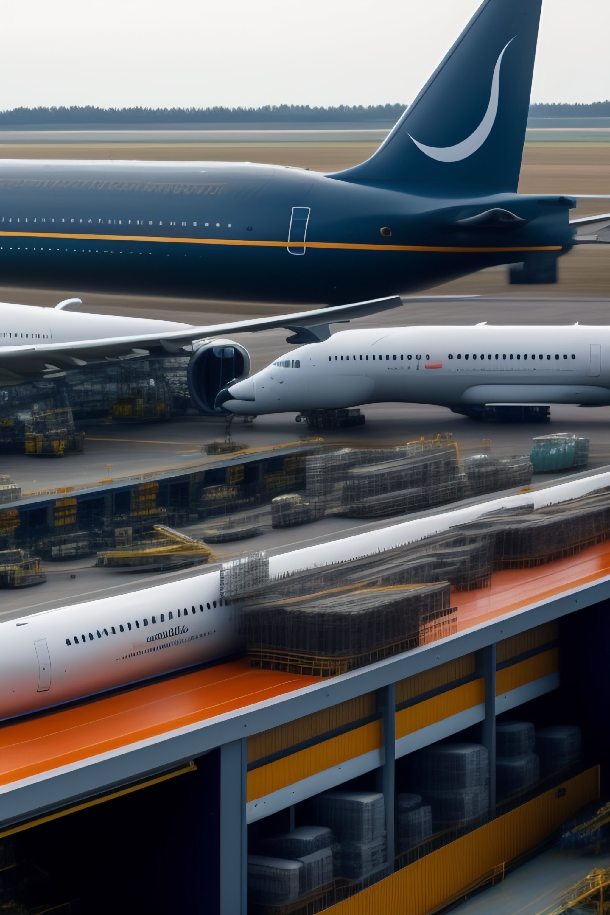 Lexica - The image shows a panoramic view of an futuristic Airbus ...