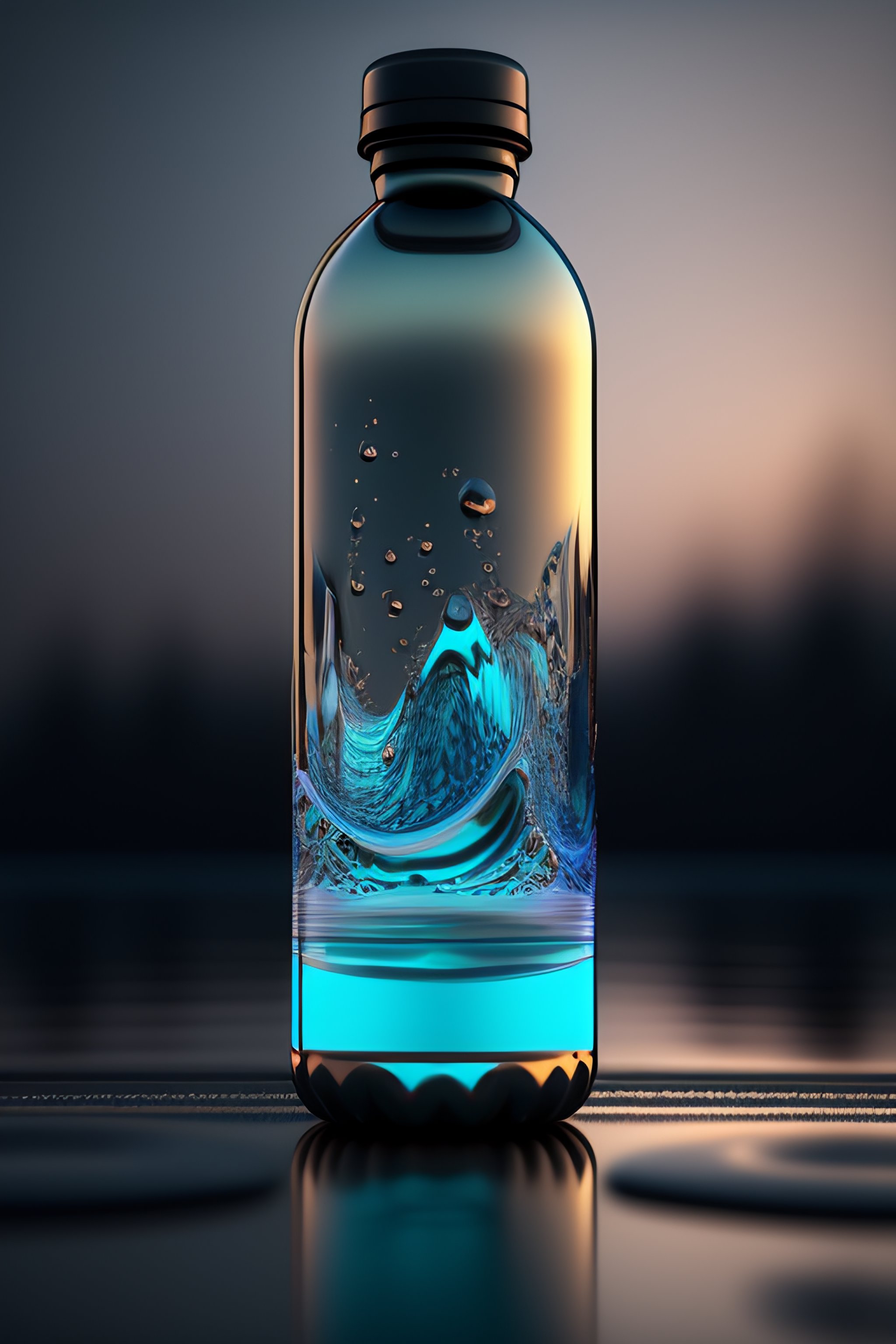 Lexica - Water bottle designed by ruski standart. Intricate render ...