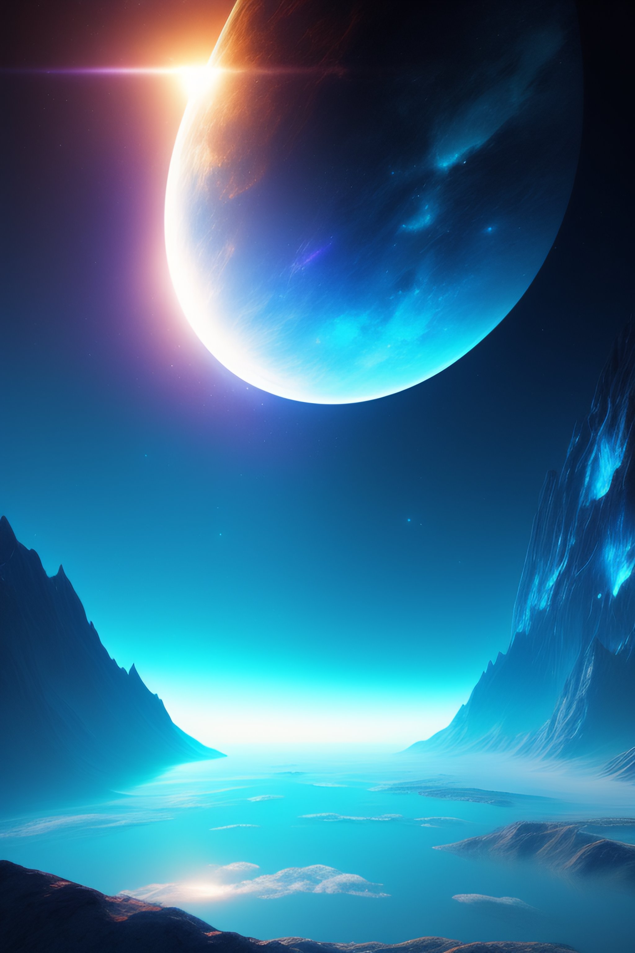 Lexica - Space and Planet Earth, fantasy, fantasy style, magic, bright ...