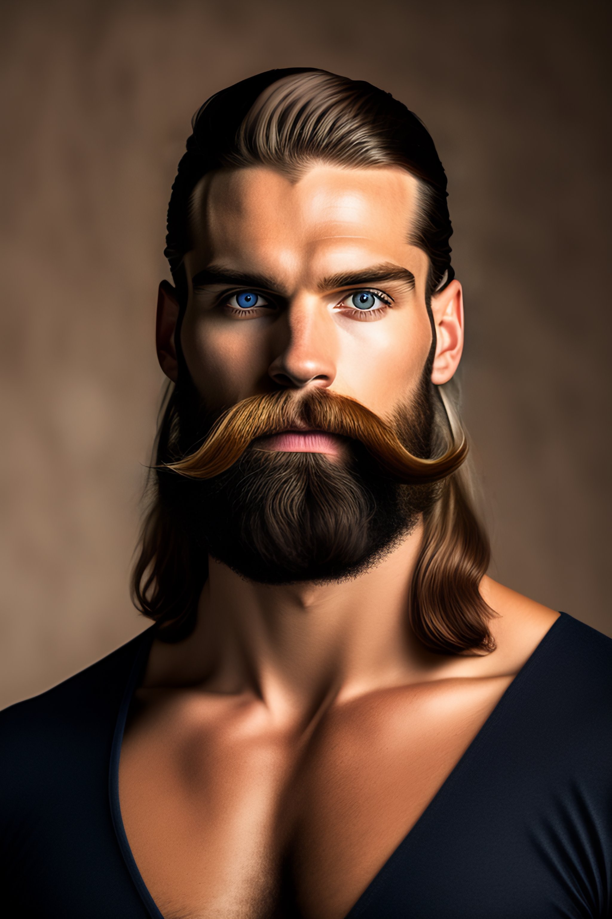 Lexica - Swede, 28 year old, model, 48" chest, 24" beard, handlebar ...