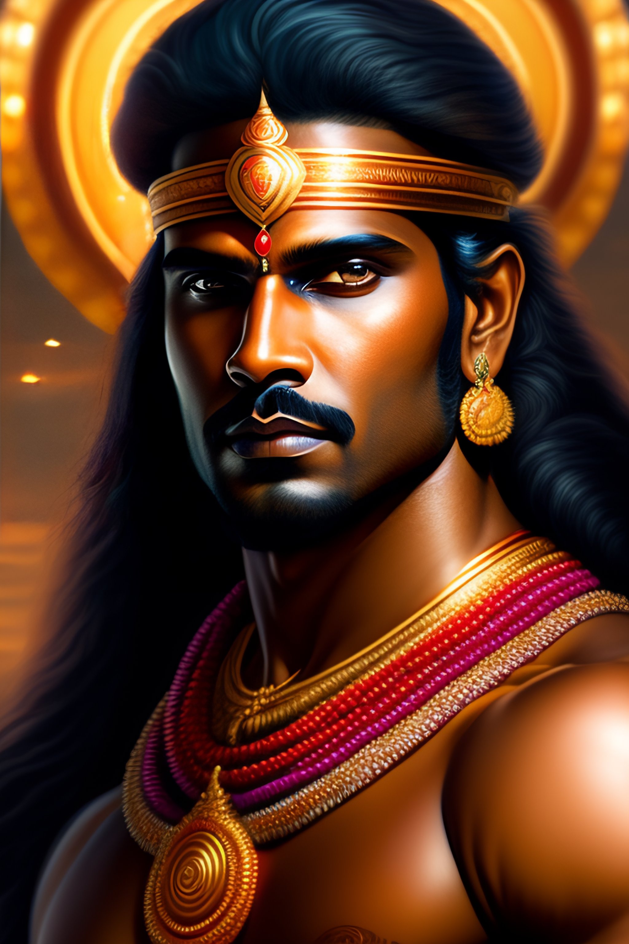 Lexica - Portrait of a Murugan, fantasy, front light, intricate ...