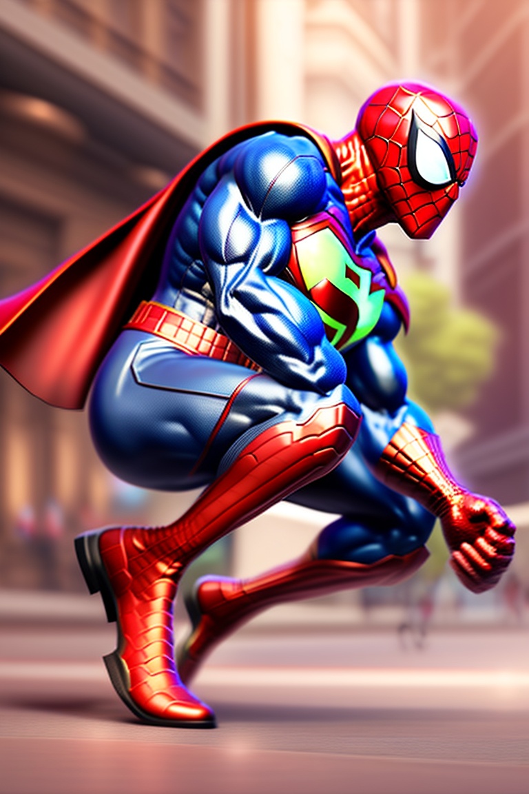 Lexica - Spiderman fight with superman, High rendered extreme detailed ...