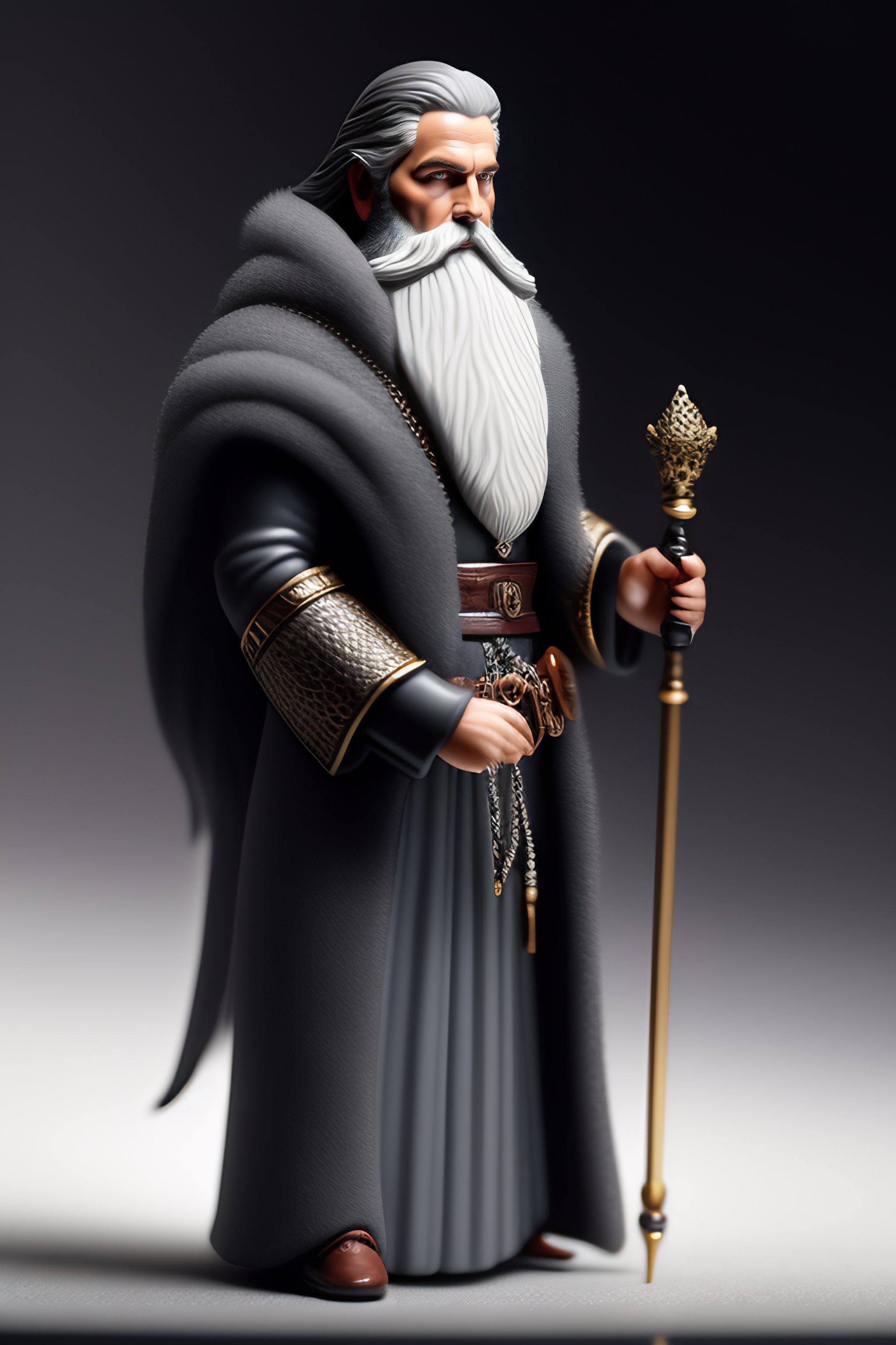 Lexica - A gray-colored dark lord with long beard and very small hands ...