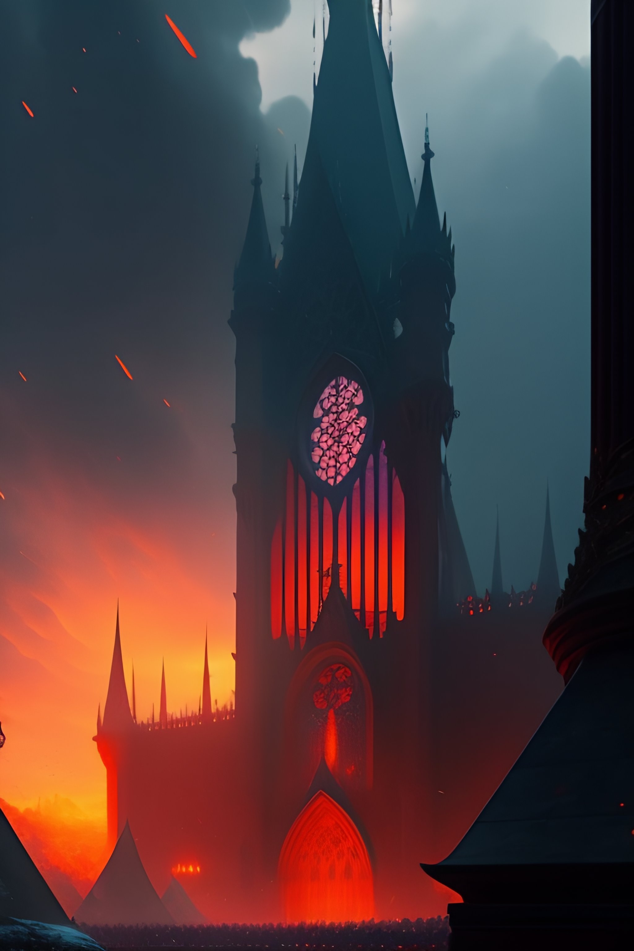 Lexica - Epic battlefield. medieval. epic fantasy cathedral castle ...